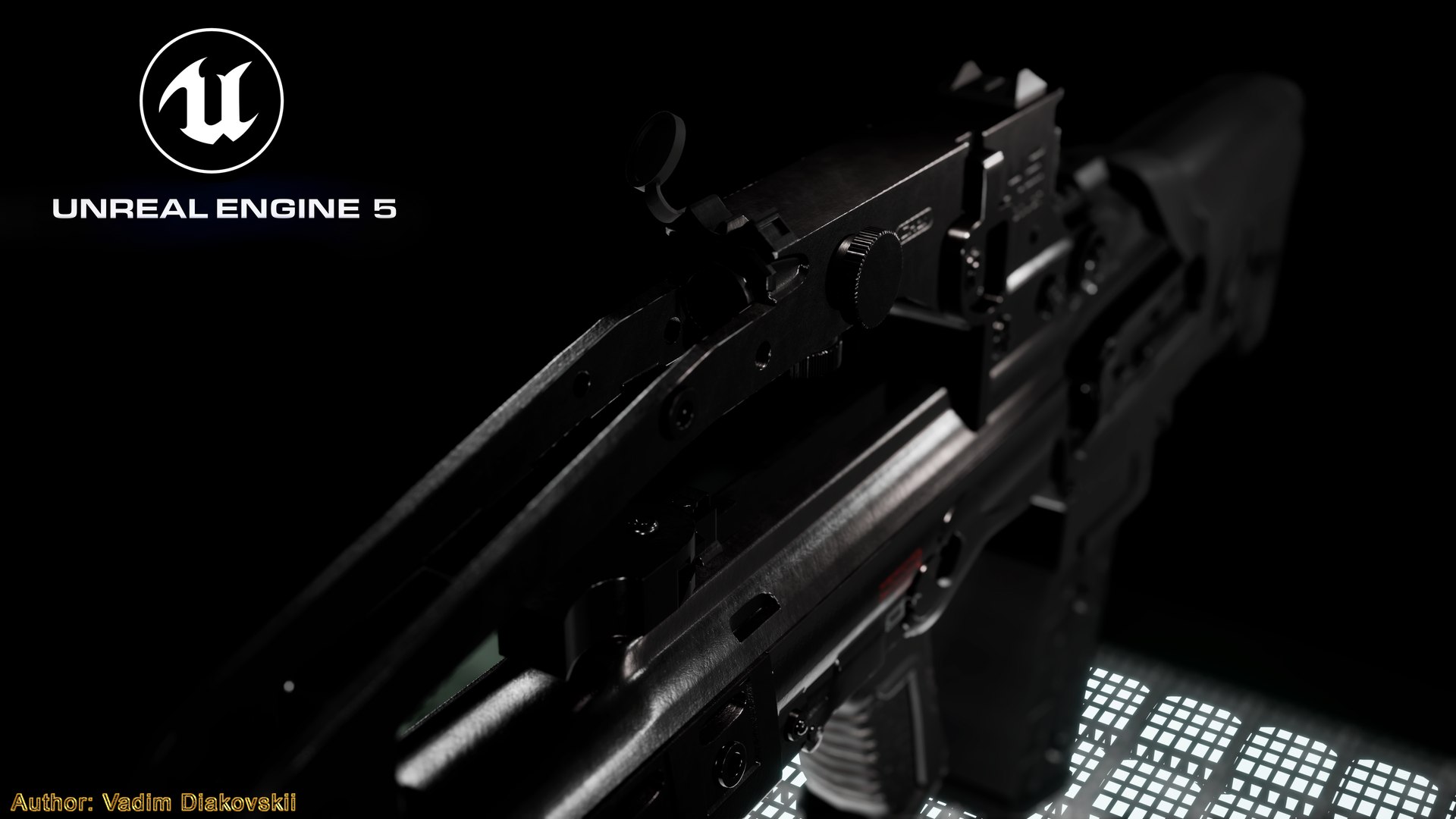 3D Model VHS-D2 Assault Rifle Weapon - TurboSquid 1839267