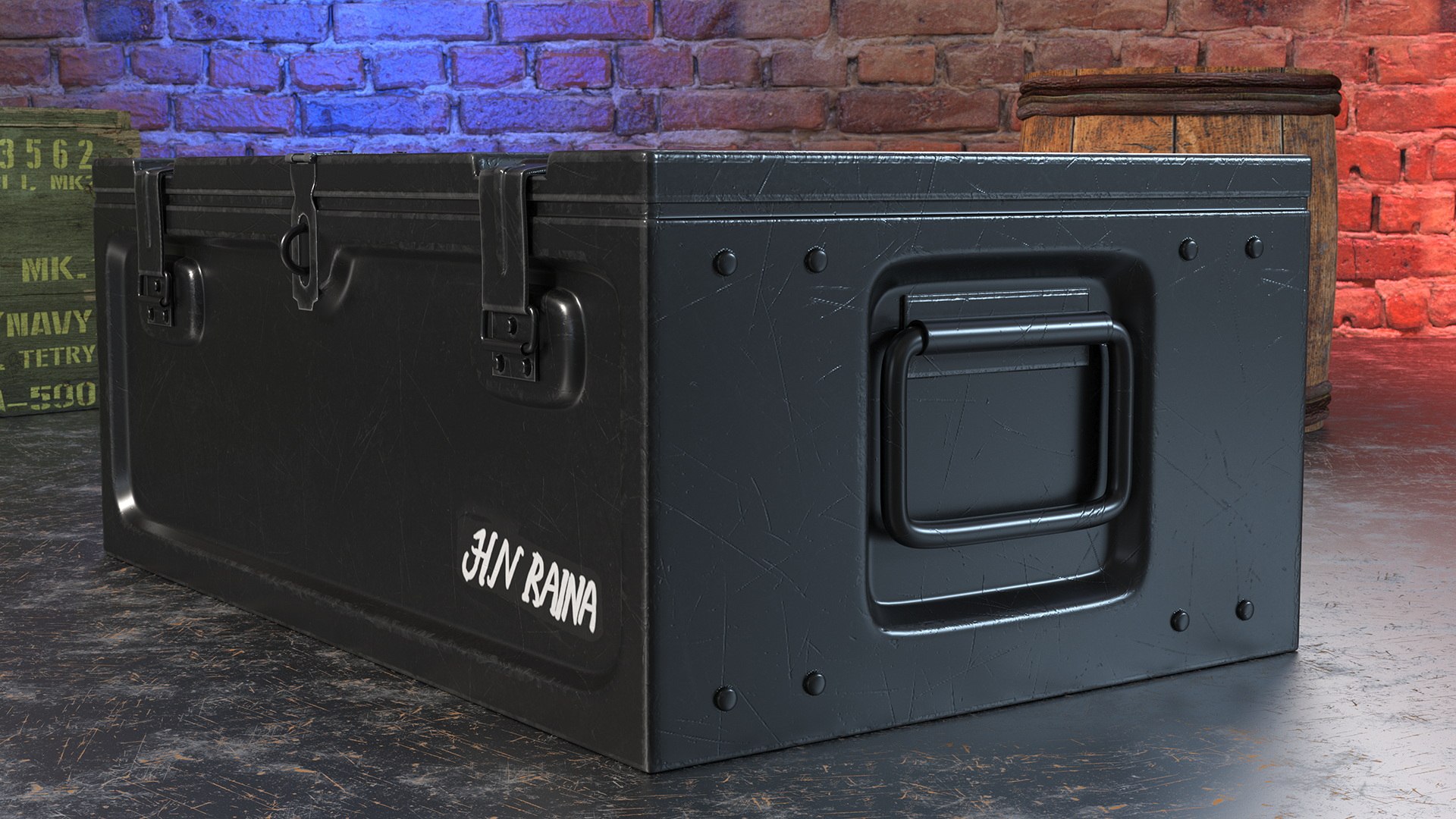 3D Metal Weapon Crate - TurboSquid 2061797