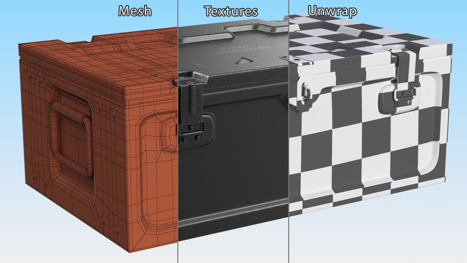 3D Metal Weapon Crate - TurboSquid 2061797