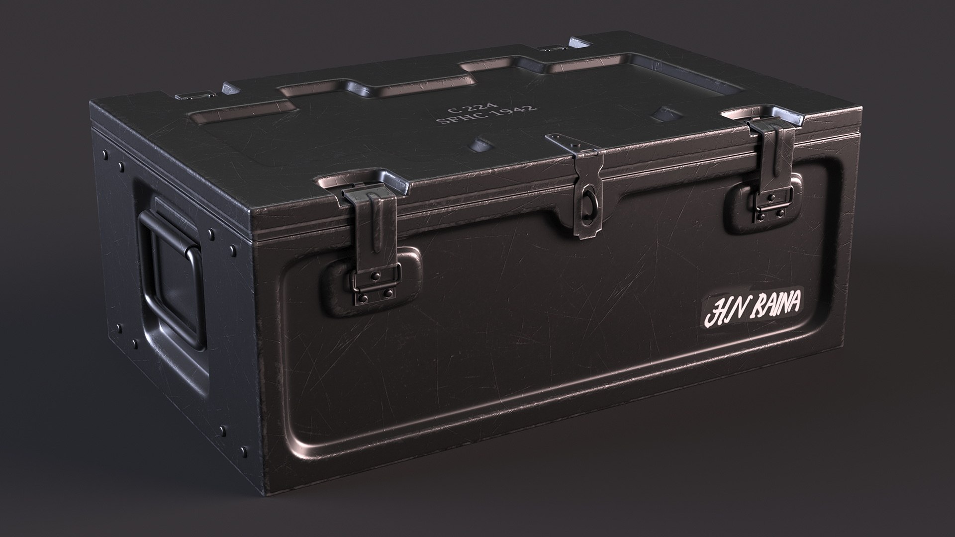 3D Metal Weapon Crate - TurboSquid 2061797
