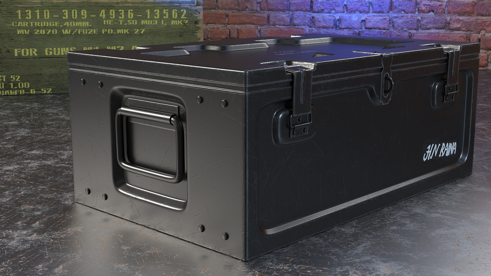 3D Metal Weapon Crate - TurboSquid 2061797
