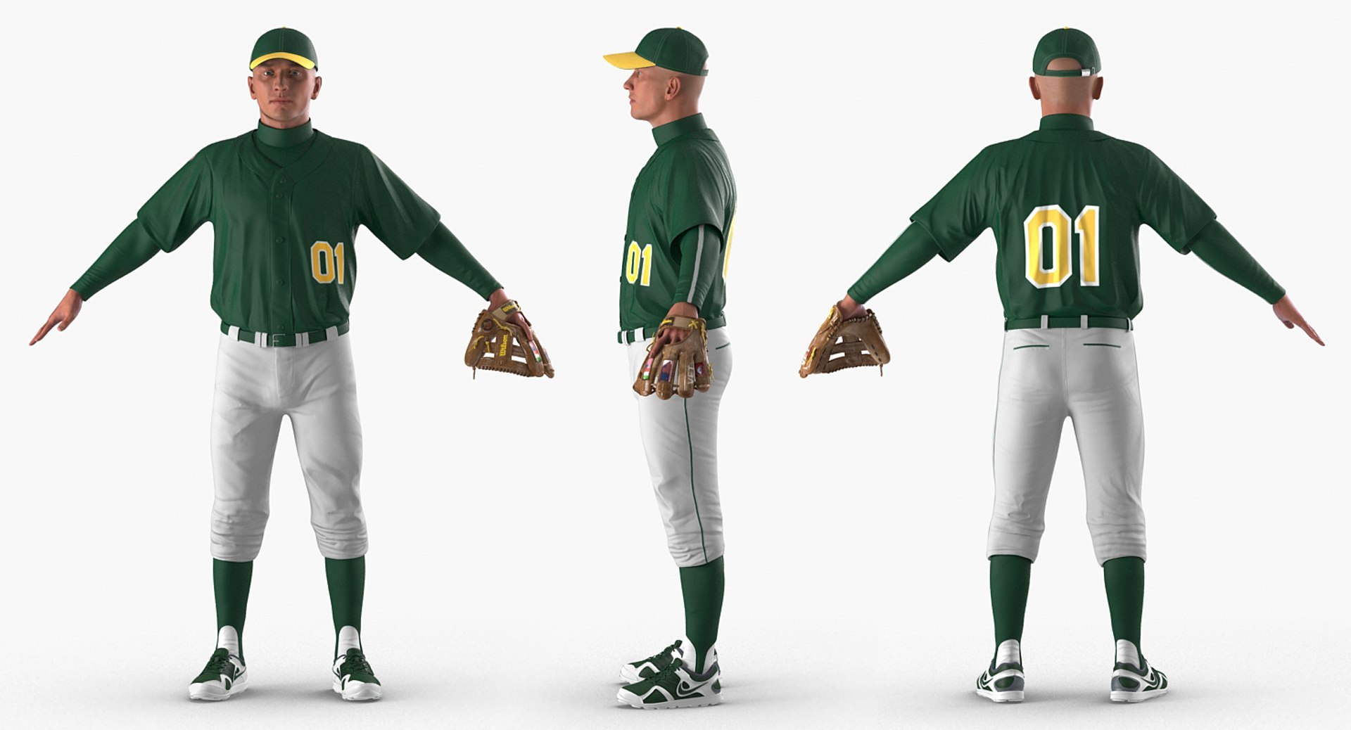 Baseball Player Rigged Generic 3D Model - TurboSquid 1160000
