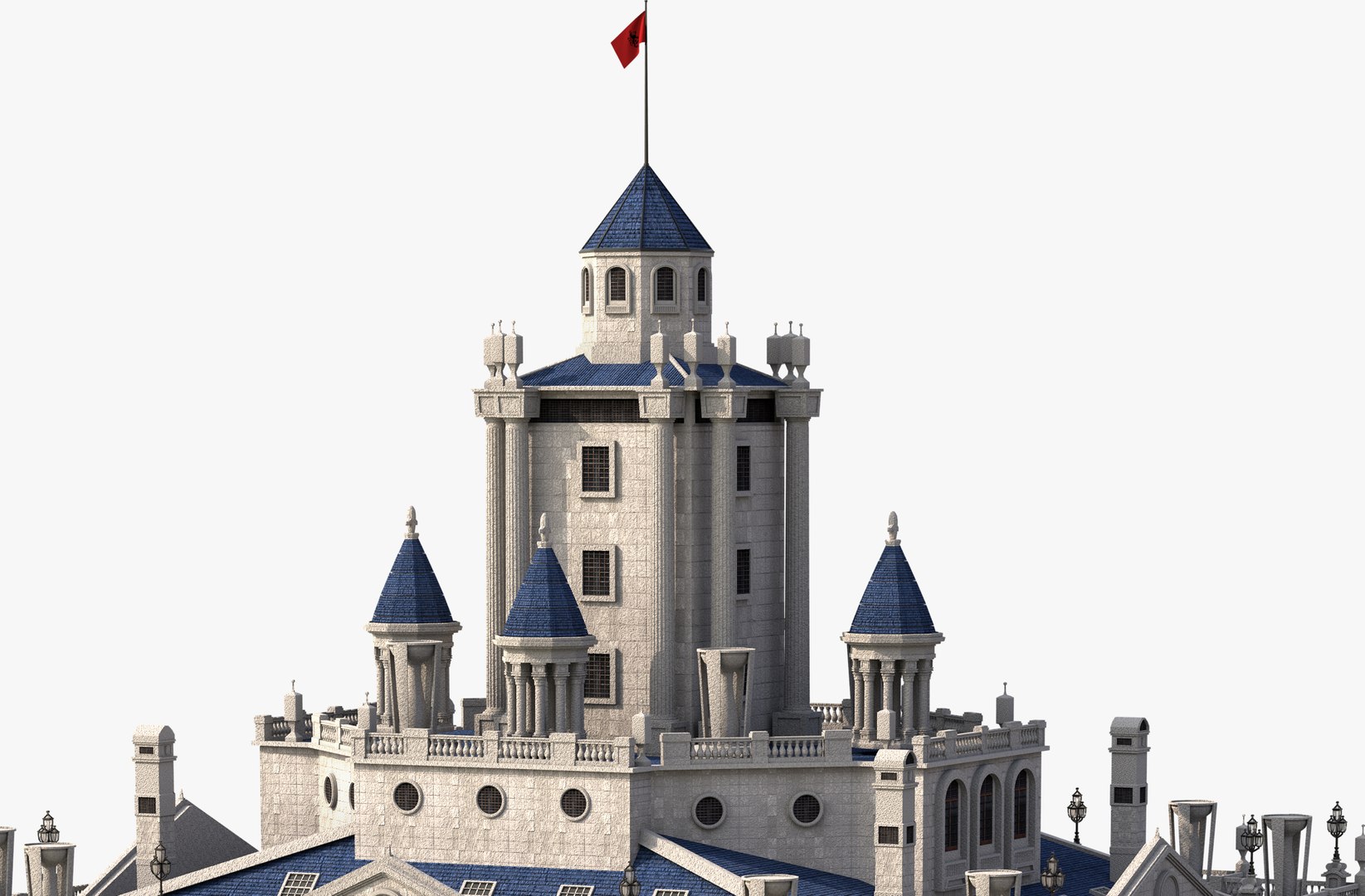 Fantasy White Castle 3D - TurboSquid 1857179