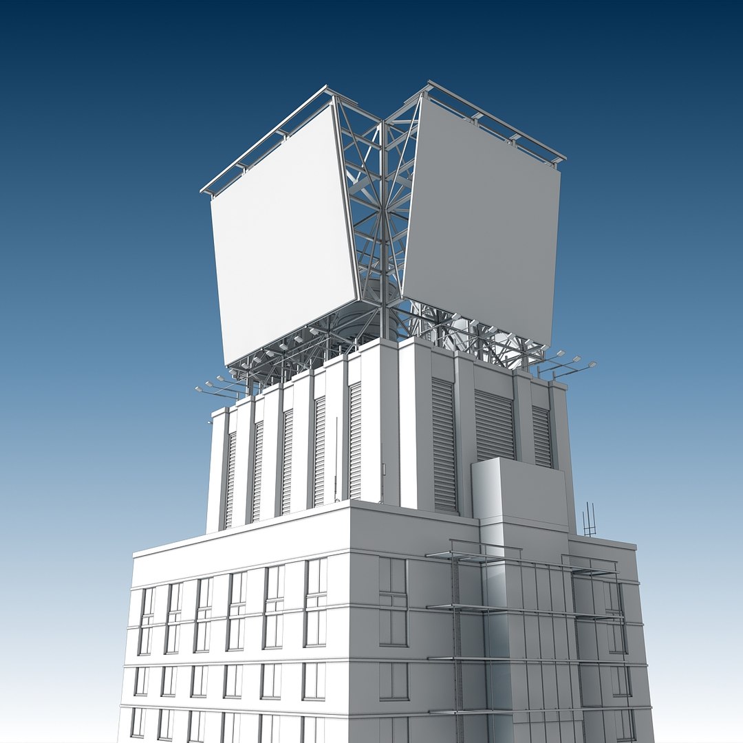 W square building 3D model - TurboSquid 1368456