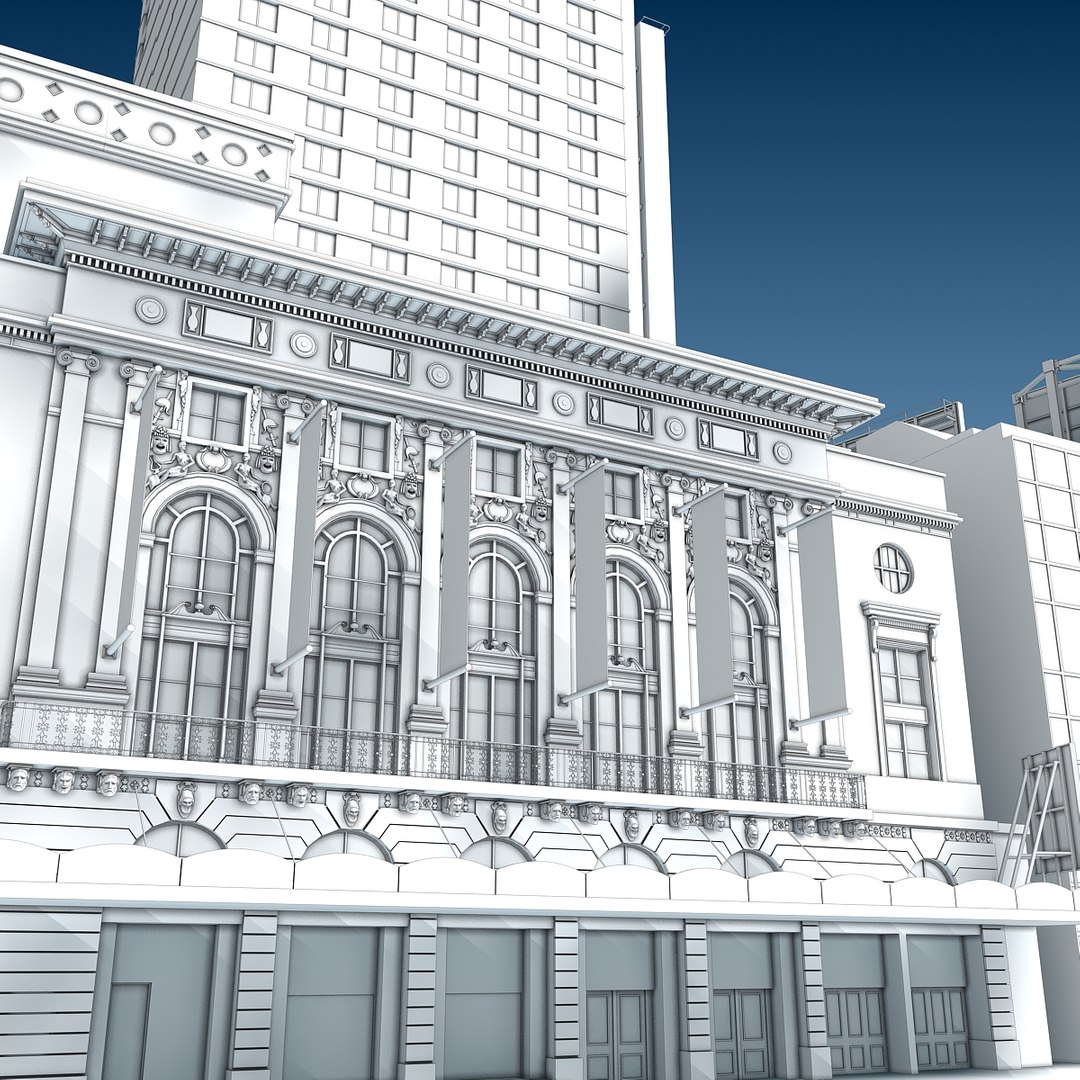 W square building 3D model - TurboSquid 1368456