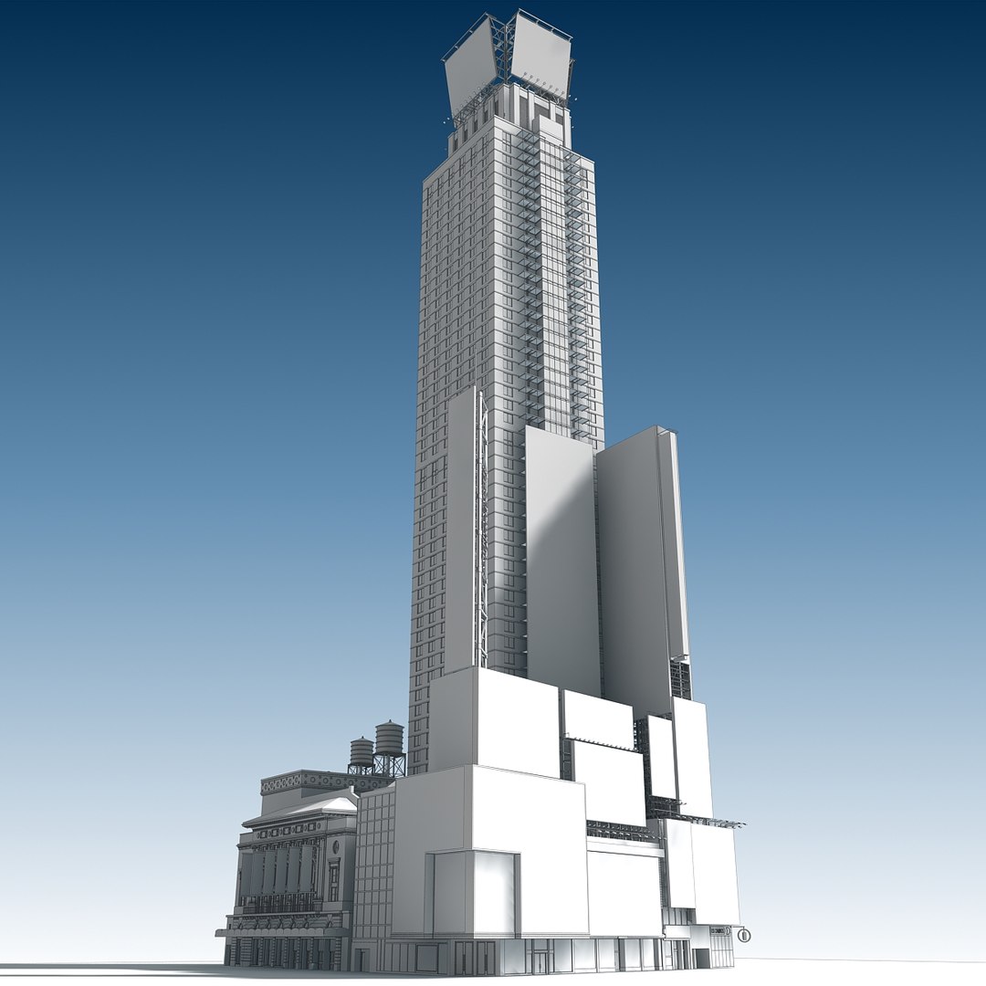 W square building 3D model - TurboSquid 1368456