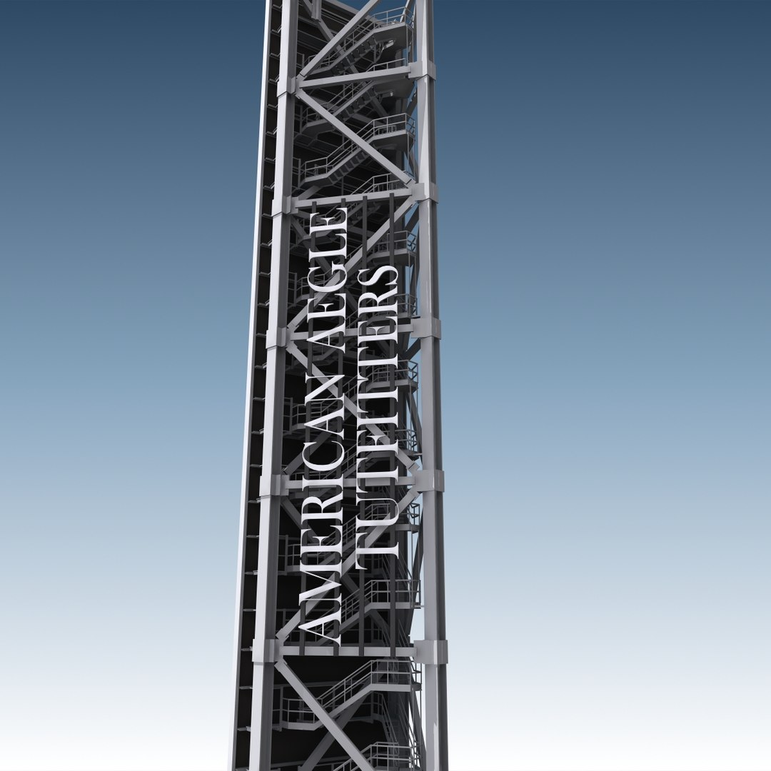 W square building 3D model - TurboSquid 1368456