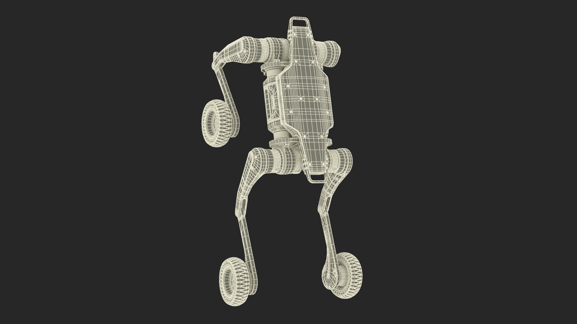 Lynx Traversal Robot Front Wheel Balance Pose 3D Model - TurboSquid 2378293