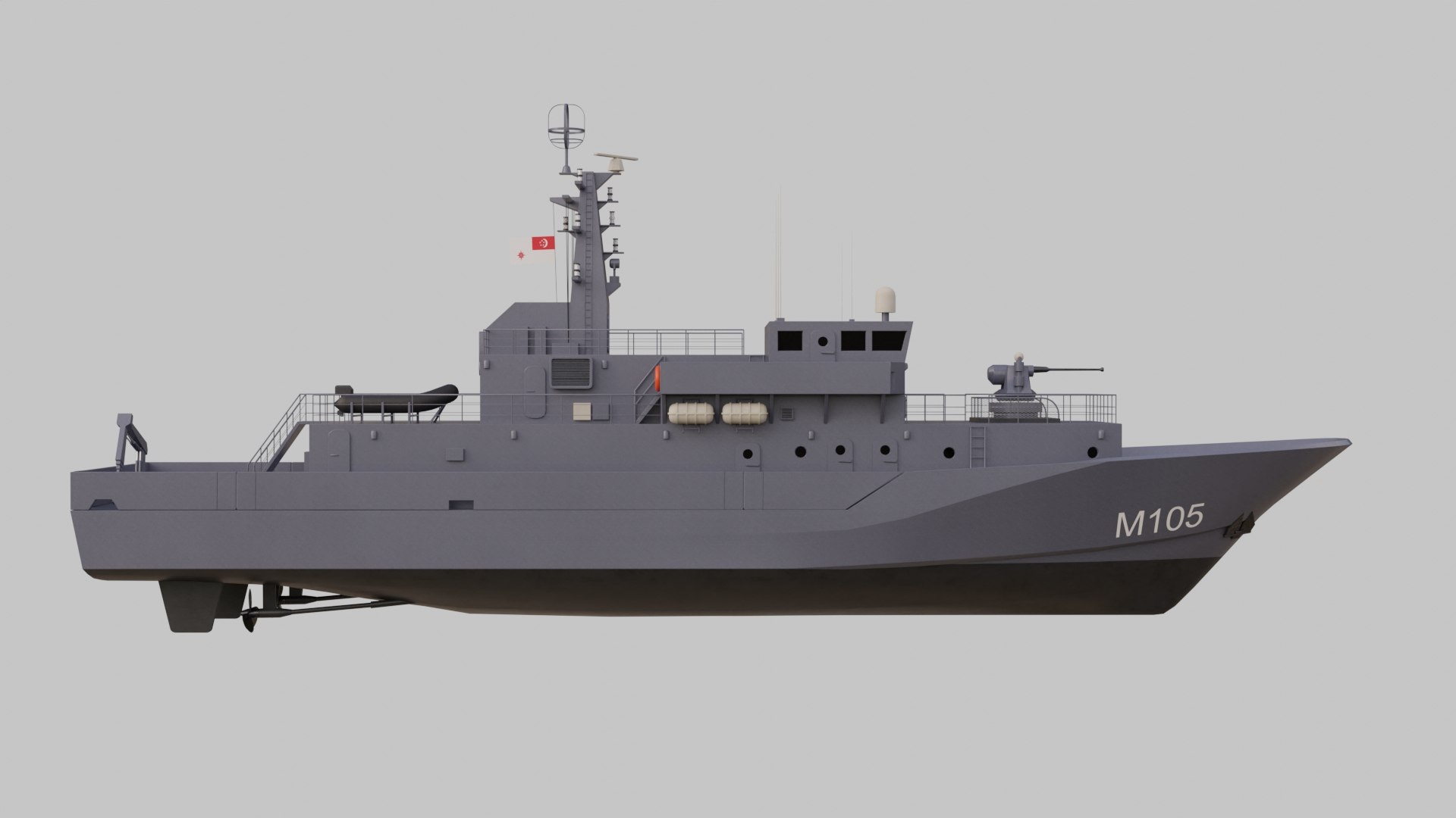 Bedok Class Mine Countermeasure Vessel 3D Model - TurboSquid 2159909