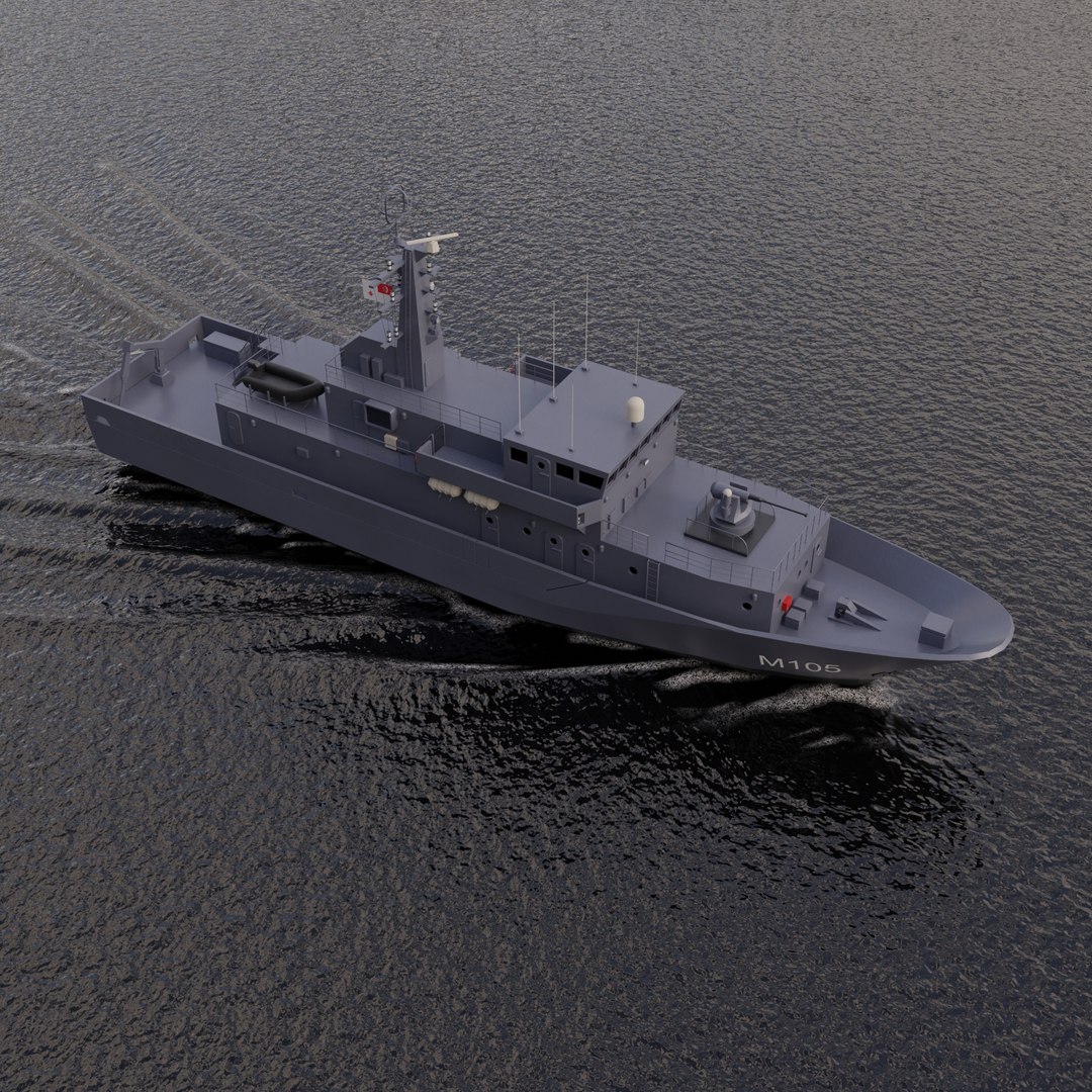 Bedok Class Mine Countermeasure Vessel 3D Model - TurboSquid 2159909