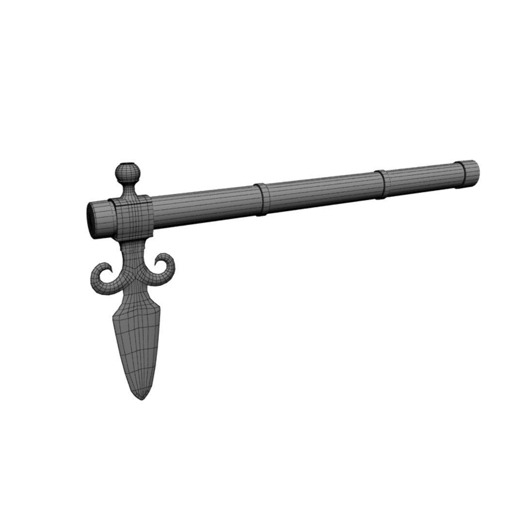 3d Model Tomahawk Axe Native