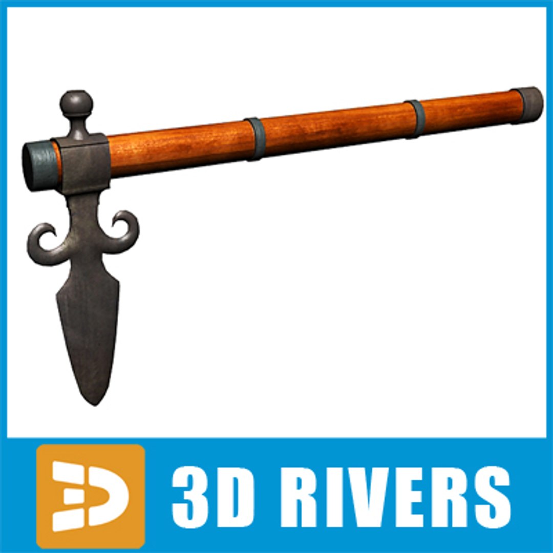 3d Model Tomahawk Axe Native