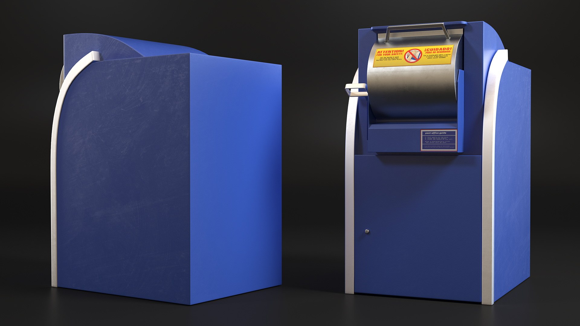 Parcel Drop Box Big 3D Model - TurboSquid 2027769