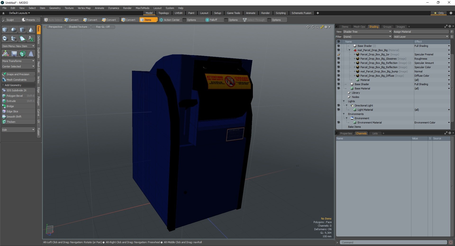Parcel Drop Box Big 3D Model - TurboSquid 2027769