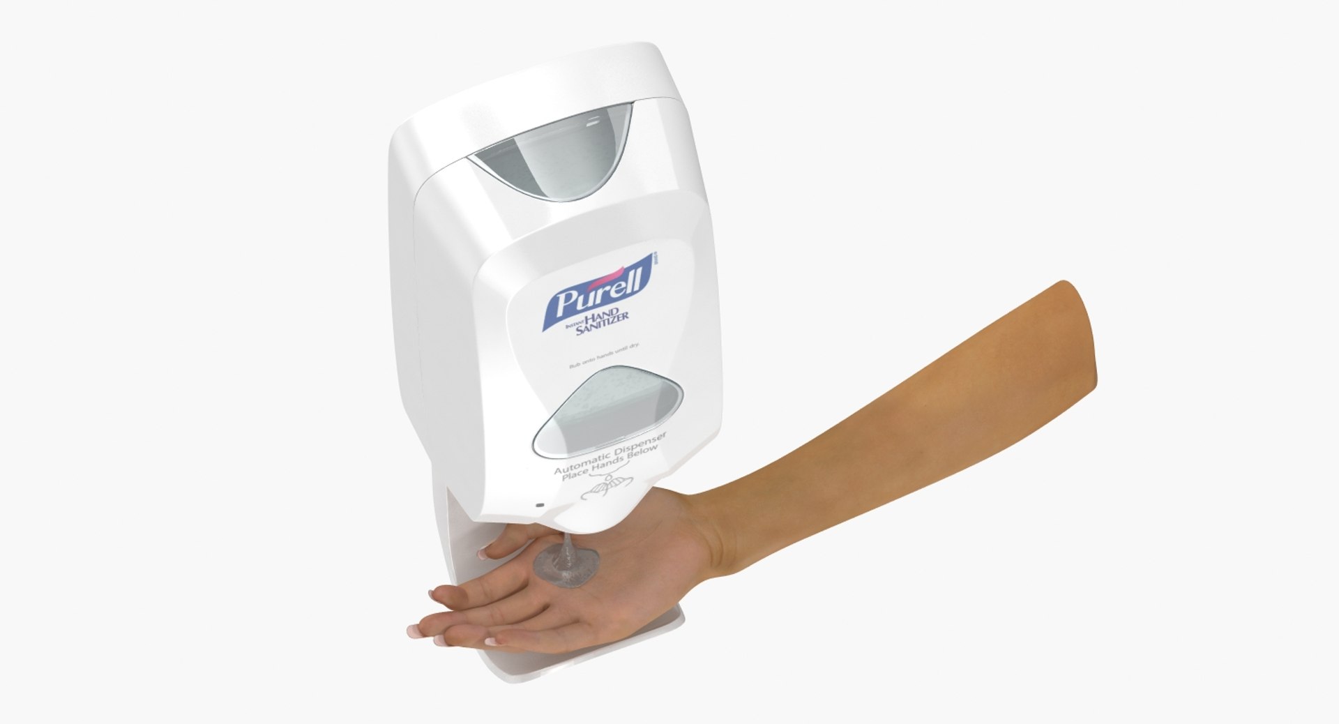 3D Sanitizer Dispenser Hand Model - TurboSquid 1284671