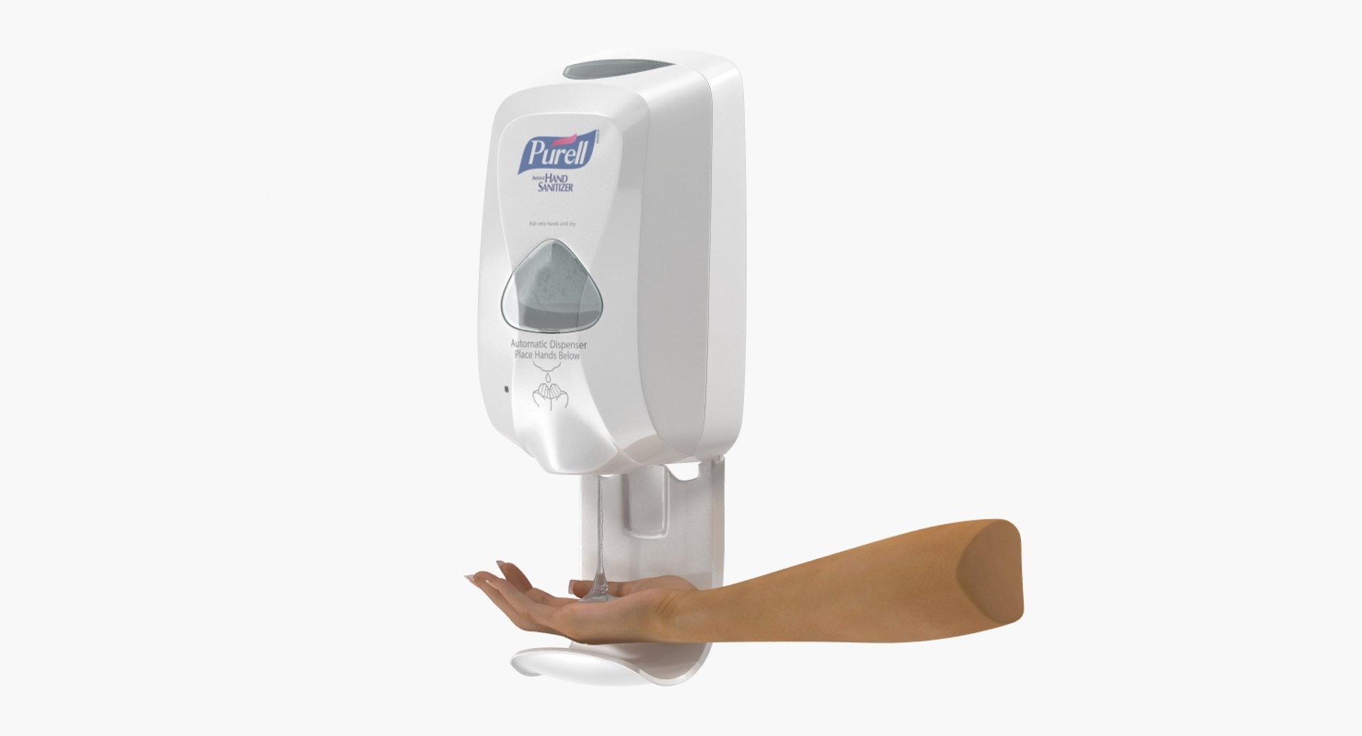 3D Sanitizer Dispenser Hand Model - TurboSquid 1284671