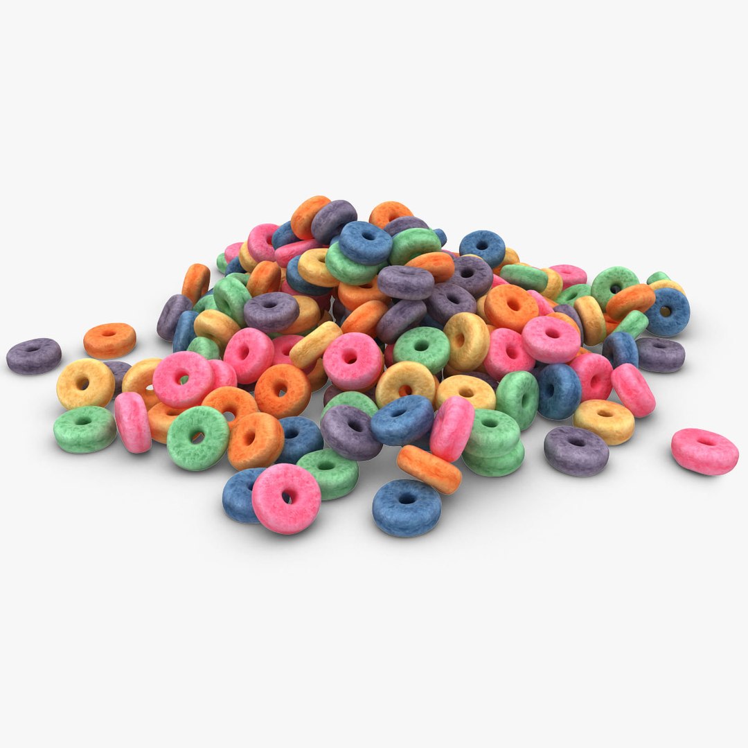 Realistic Cheerios Fruit Pose 3d Model