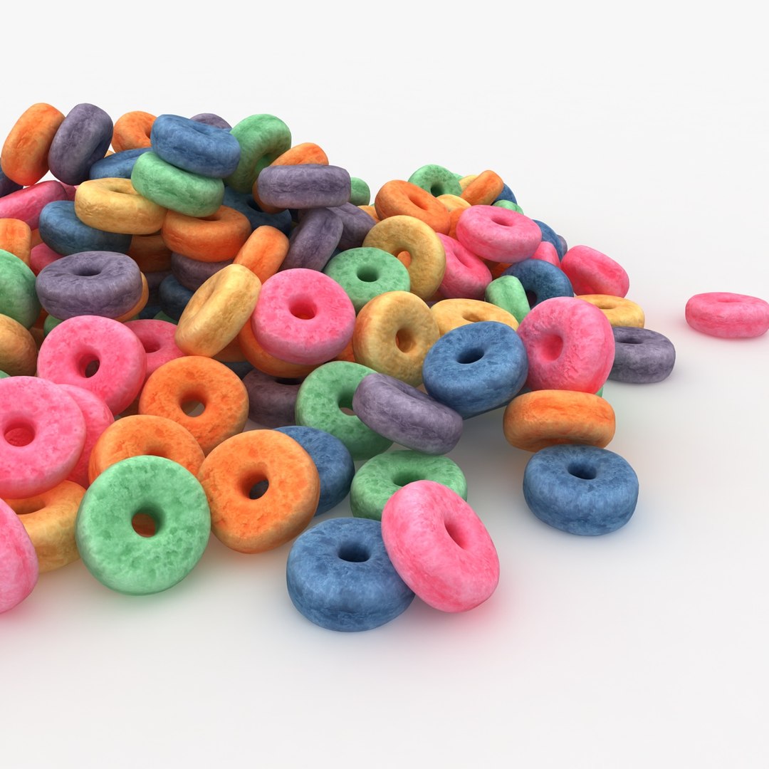 Realistic Cheerios Fruit Pose 3d Model