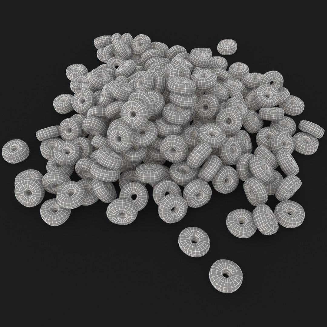 Realistic Cheerios Fruit Pose 3d Model