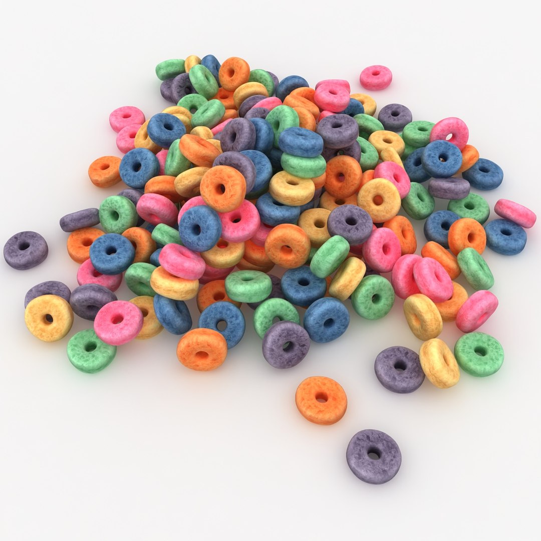 Realistic Cheerios Fruit Pose 3d Model