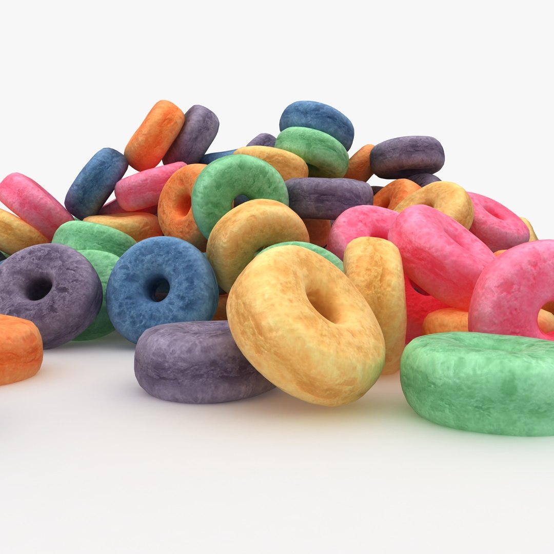 Realistic Cheerios Fruit Pose 3d Model