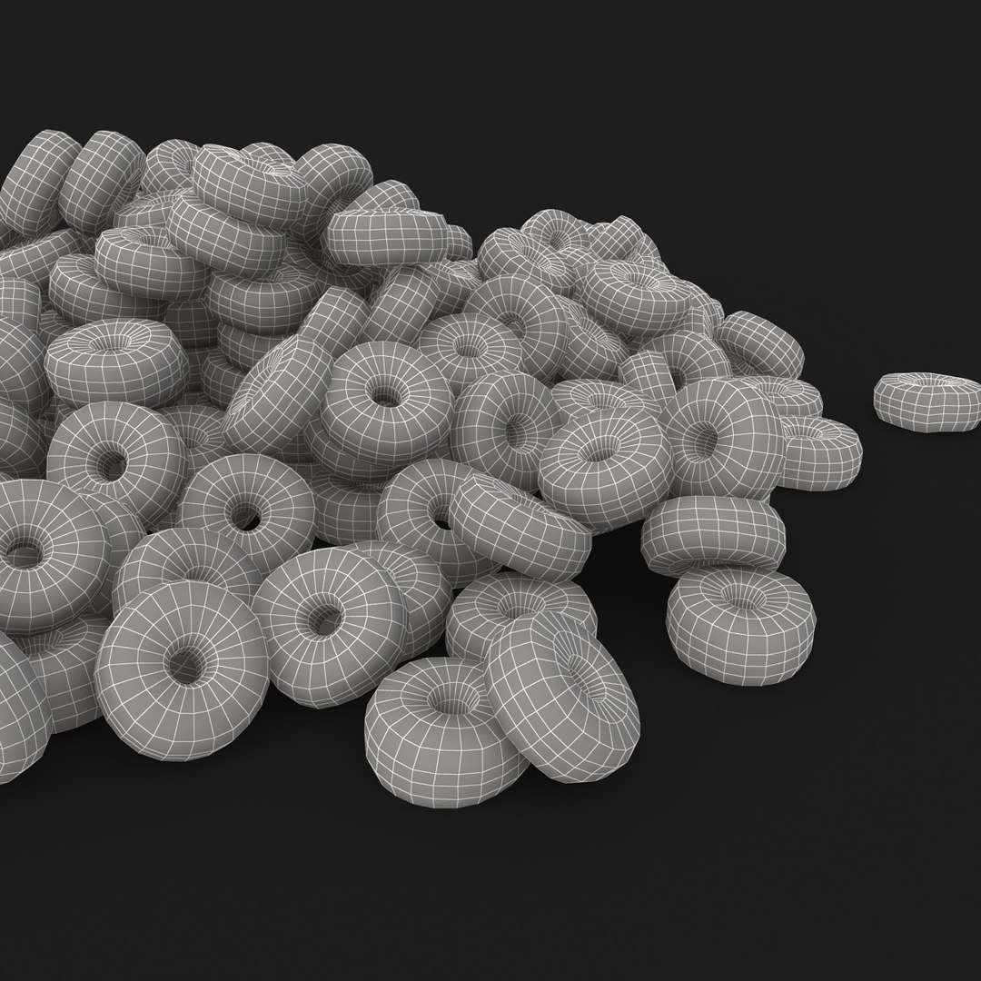 Realistic Cheerios Fruit Pose 3d Model