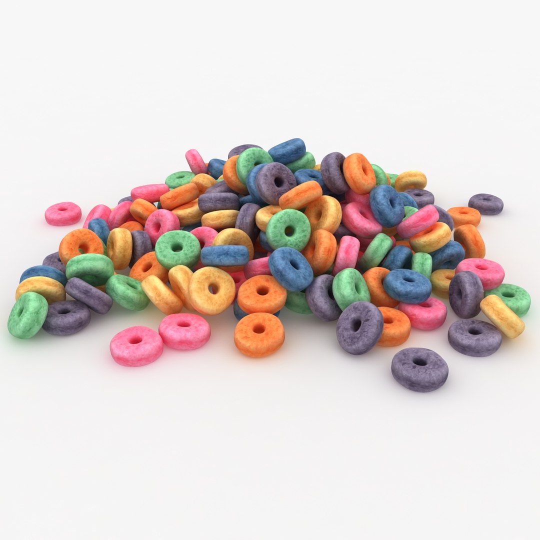 Realistic Cheerios Fruit Pose 3d Model