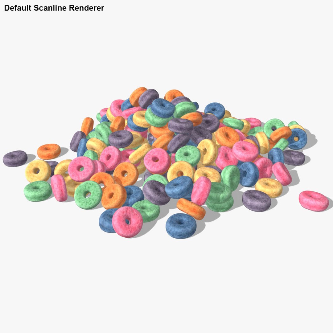Realistic Cheerios Fruit Pose 3d Model