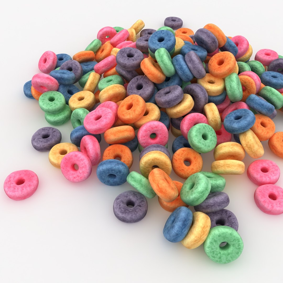 Realistic Cheerios Fruit Pose 3d Model