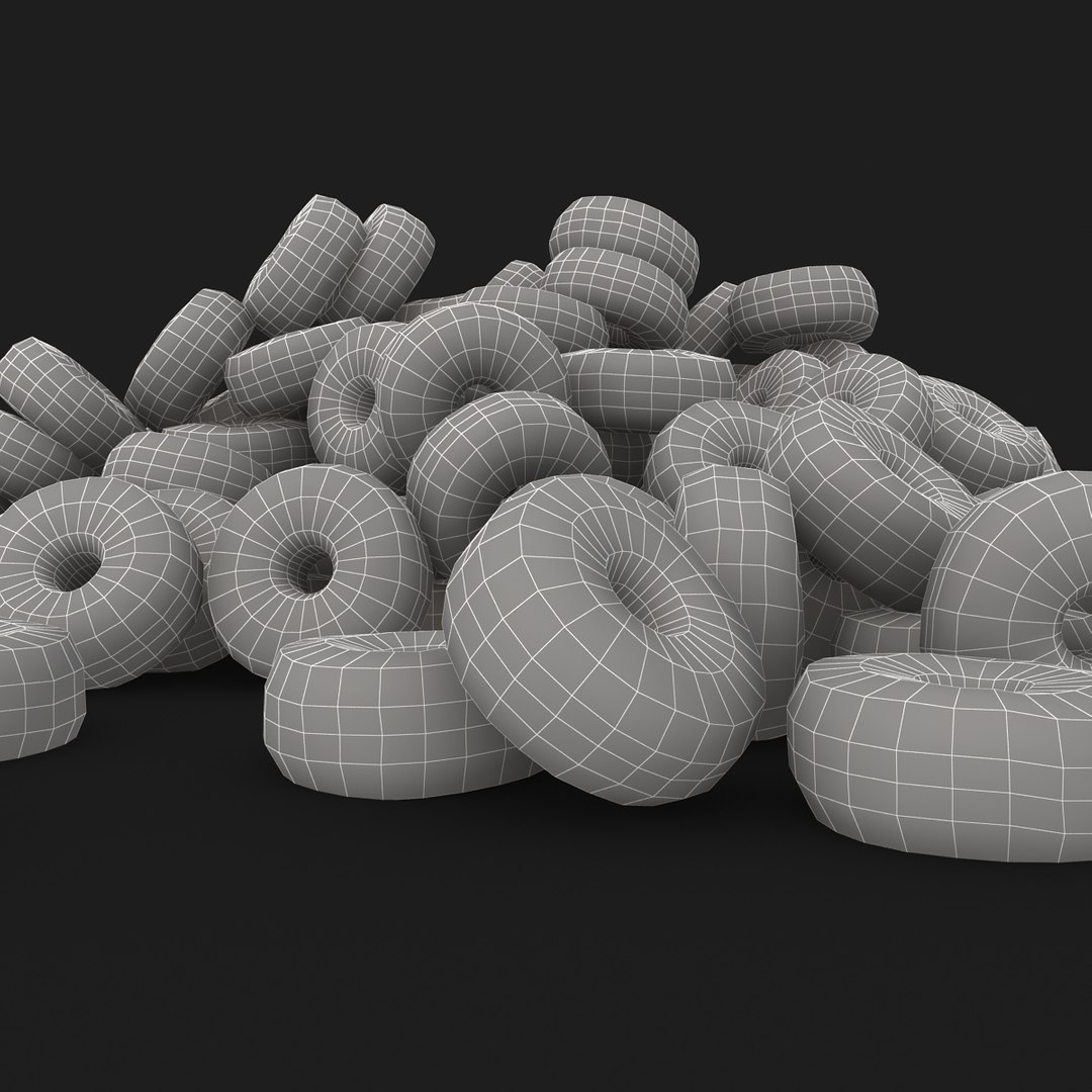 Realistic Cheerios Fruit Pose 3d Model