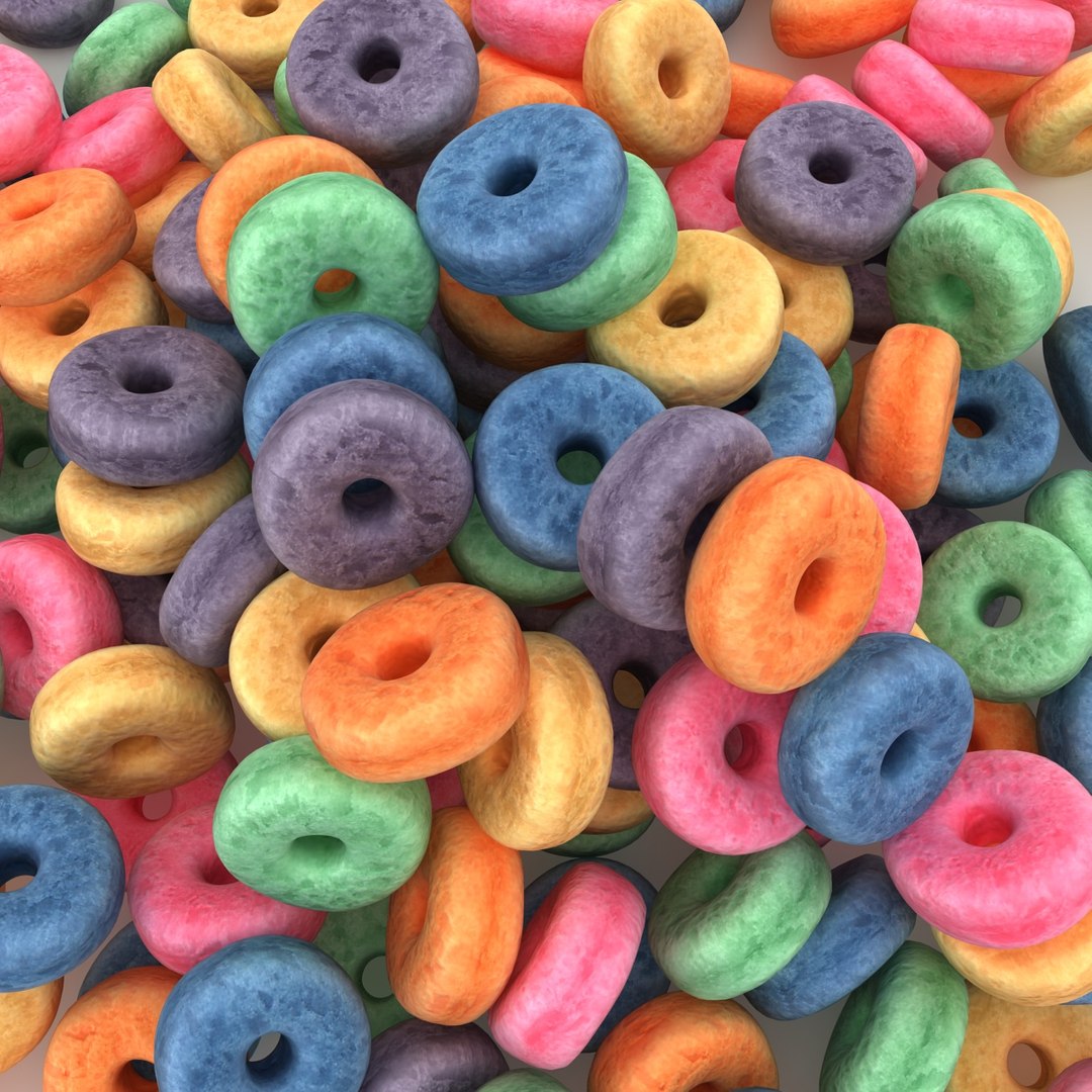 Realistic Cheerios Fruit Pose 3d Model