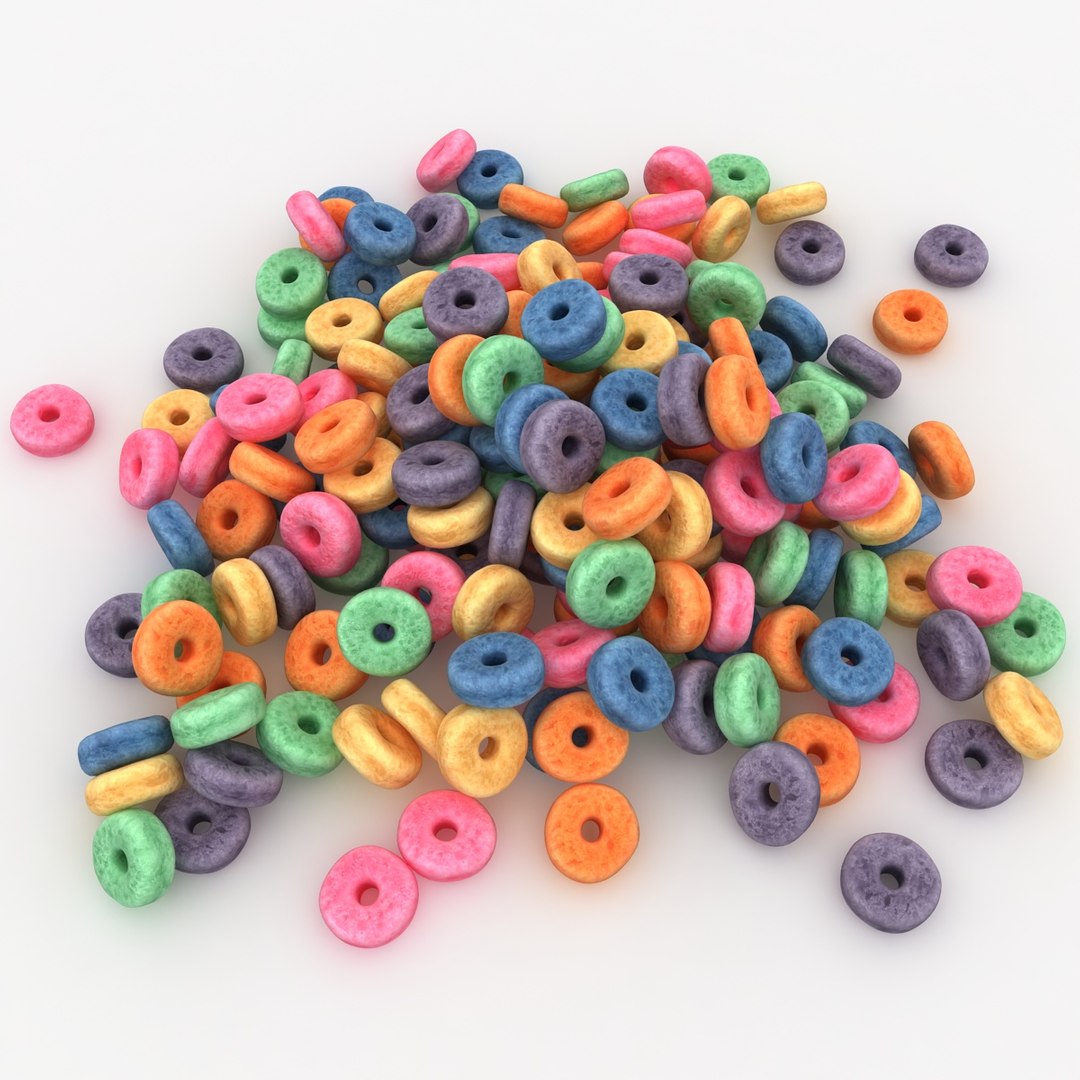 Realistic Cheerios Fruit Pose 3d Model