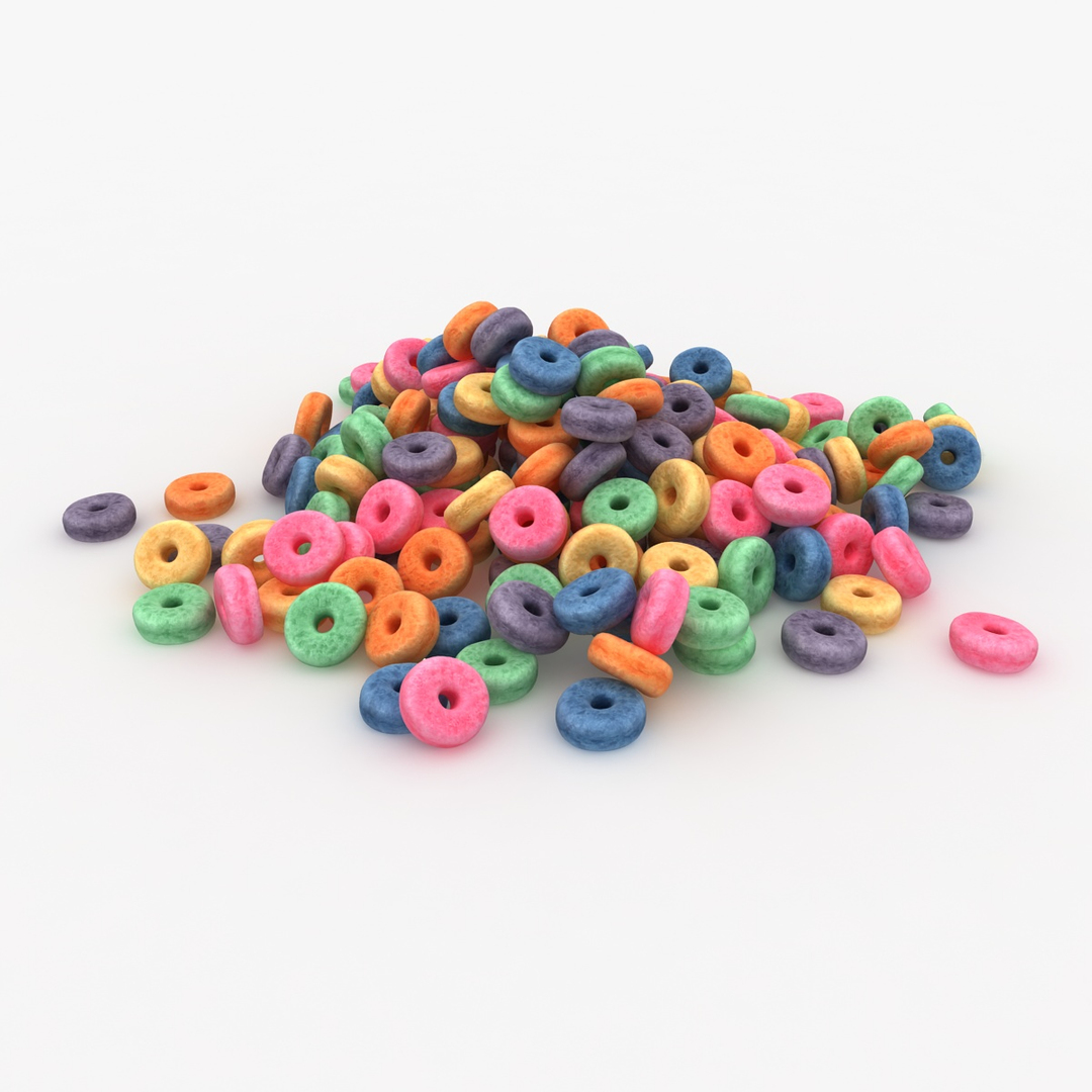 Realistic Cheerios Fruit Pose 3d Model