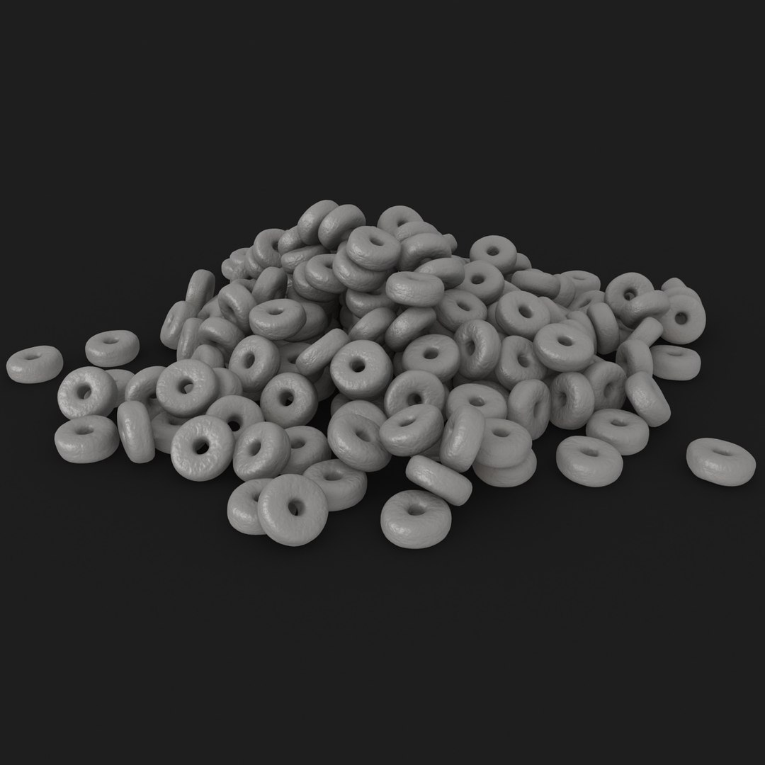 Realistic Cheerios Fruit Pose 3d Model