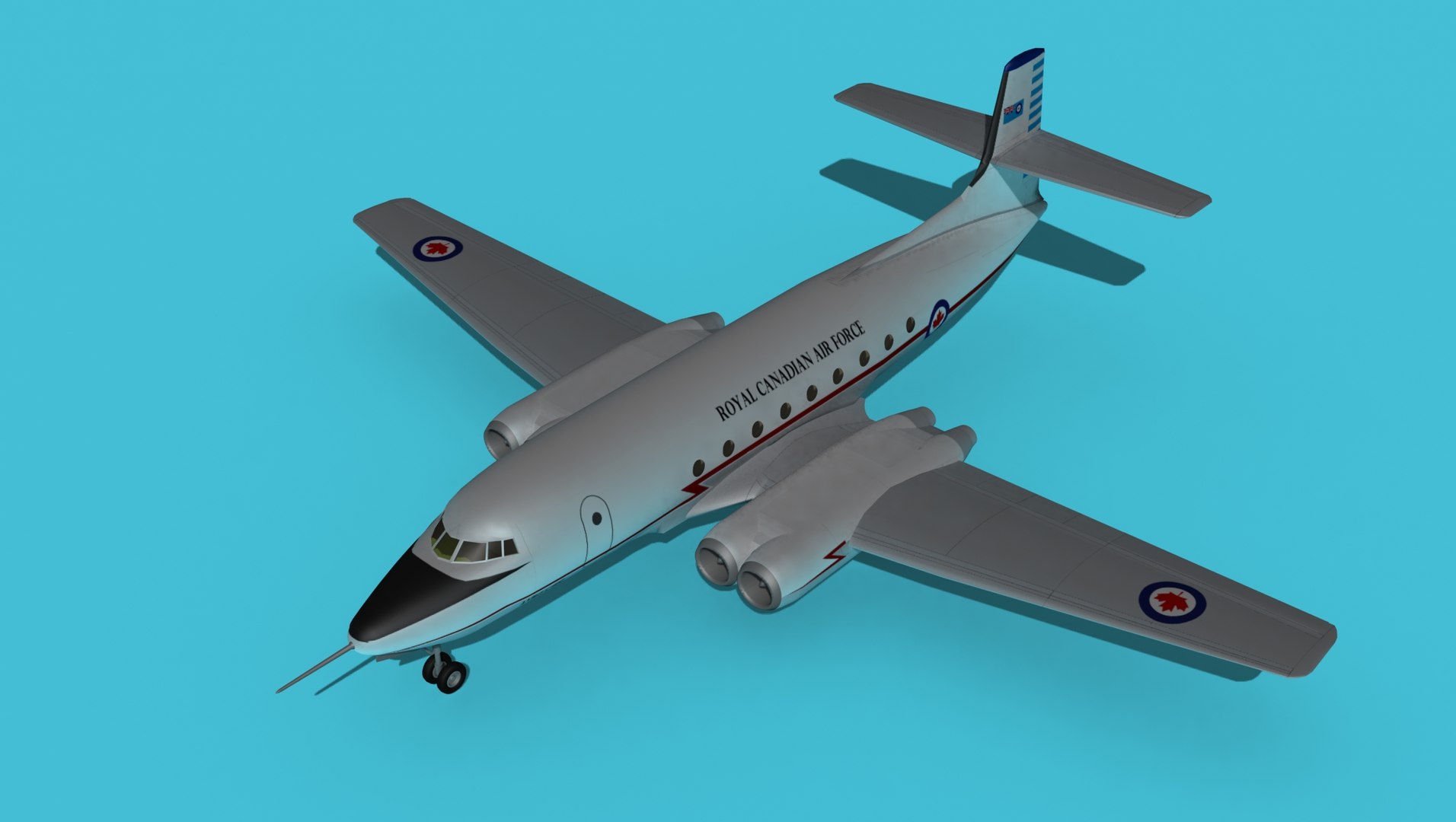 3D Avro Canada C-102 Jetliner V02 - TurboSquid 1912387