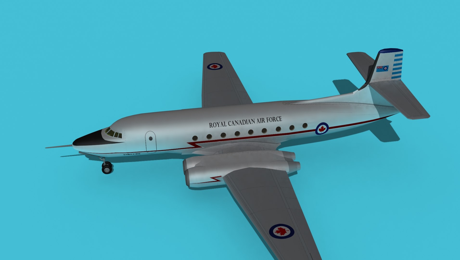 3D Avro Canada C-102 Jetliner V02 - TurboSquid 1912387