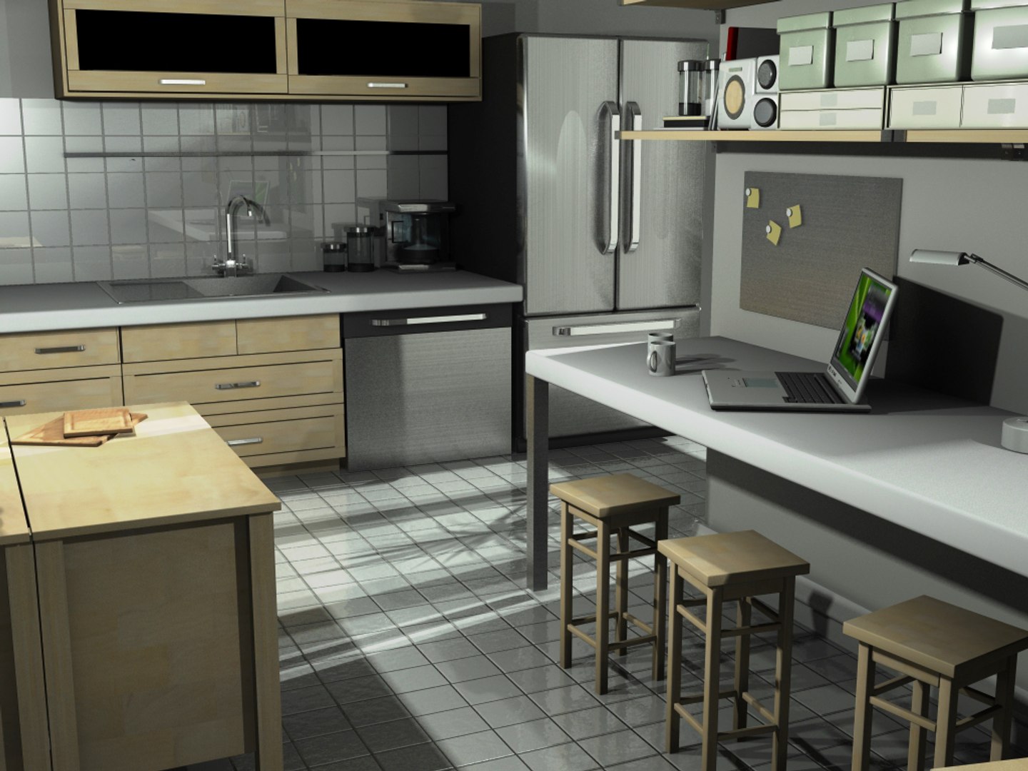 kitchen interior 3d model