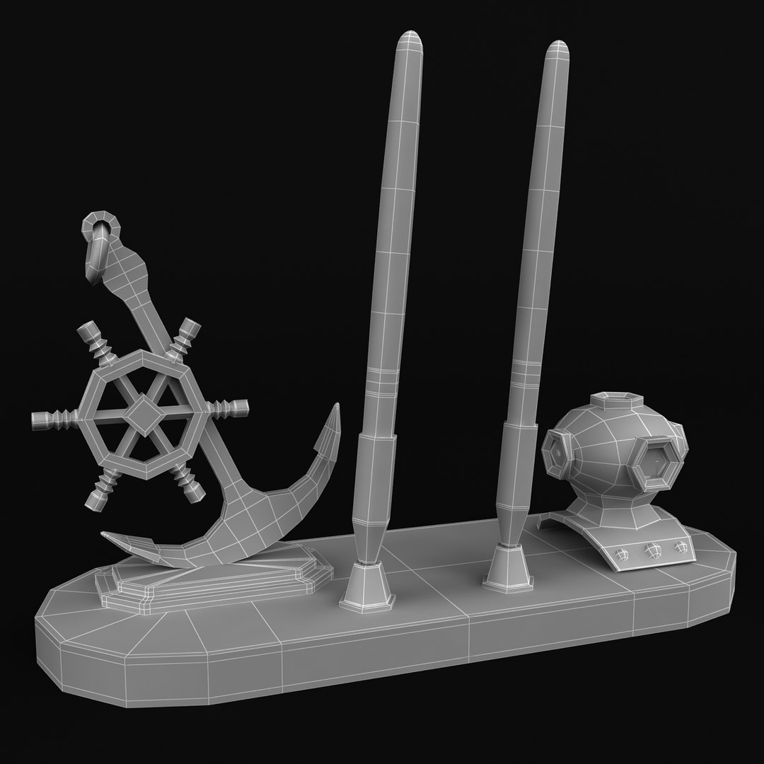 3d nautical desk set