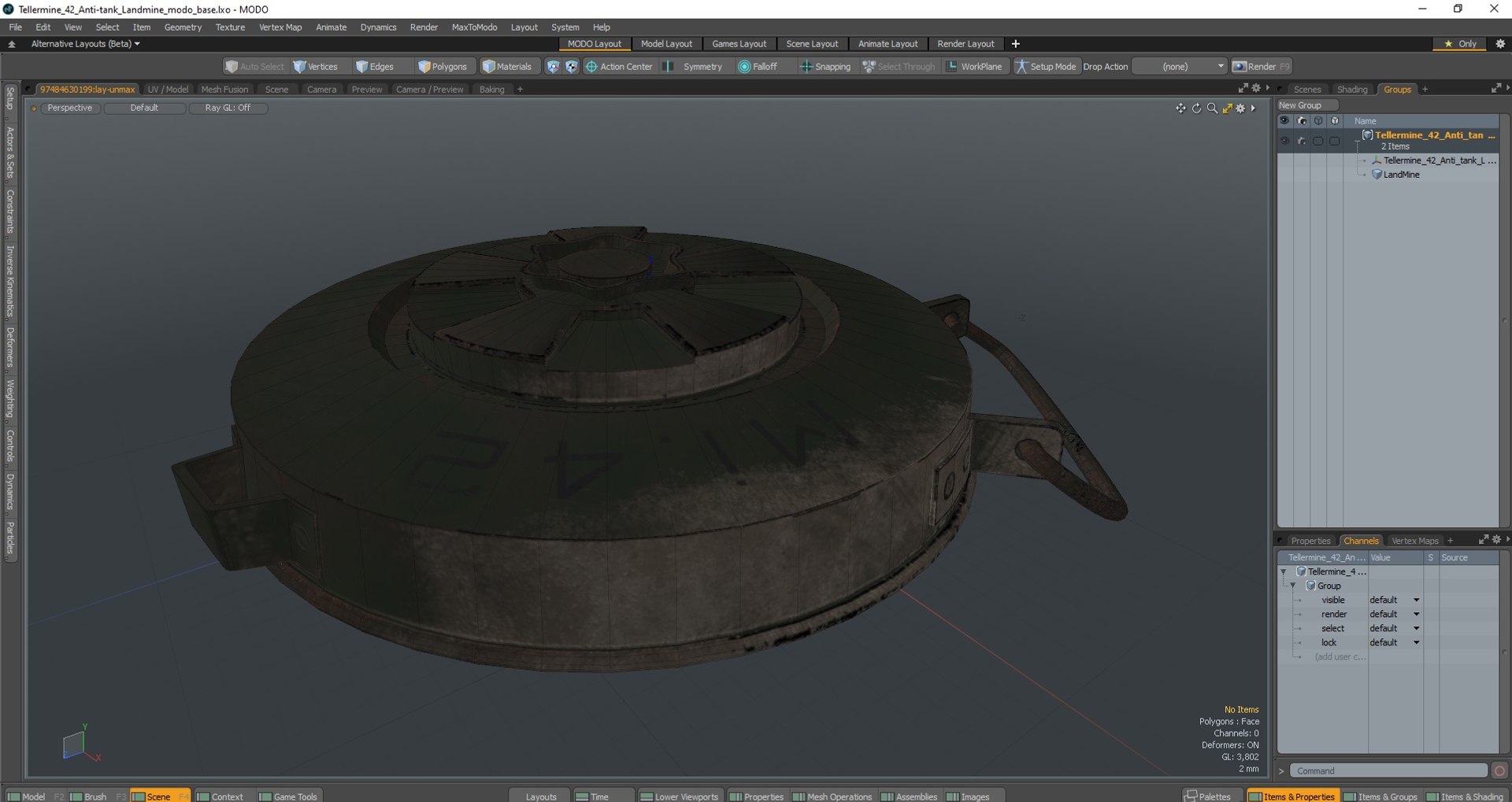 3D Tellermine 42 Anti-tank Landmine - TurboSquid 2120429