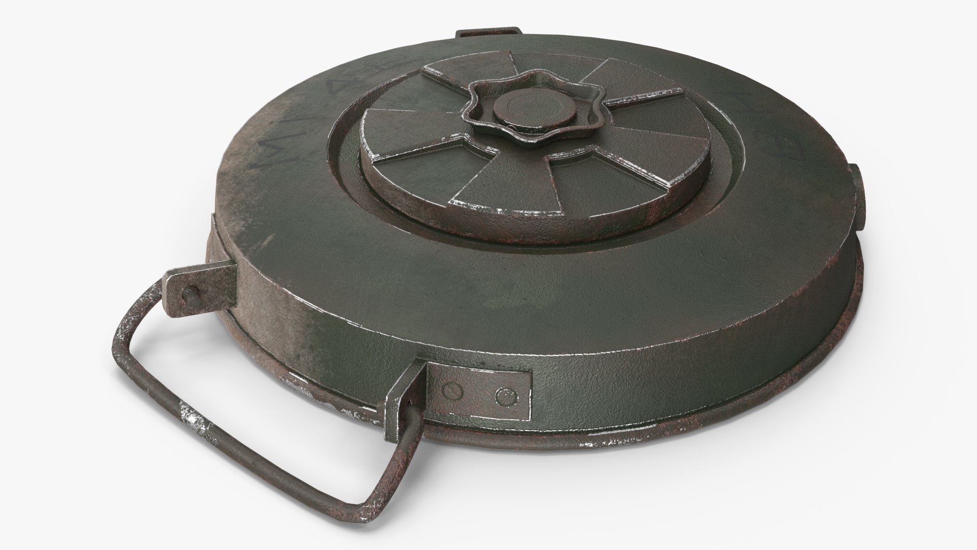 3D Tellermine 42 Anti-tank Landmine - TurboSquid 2120429