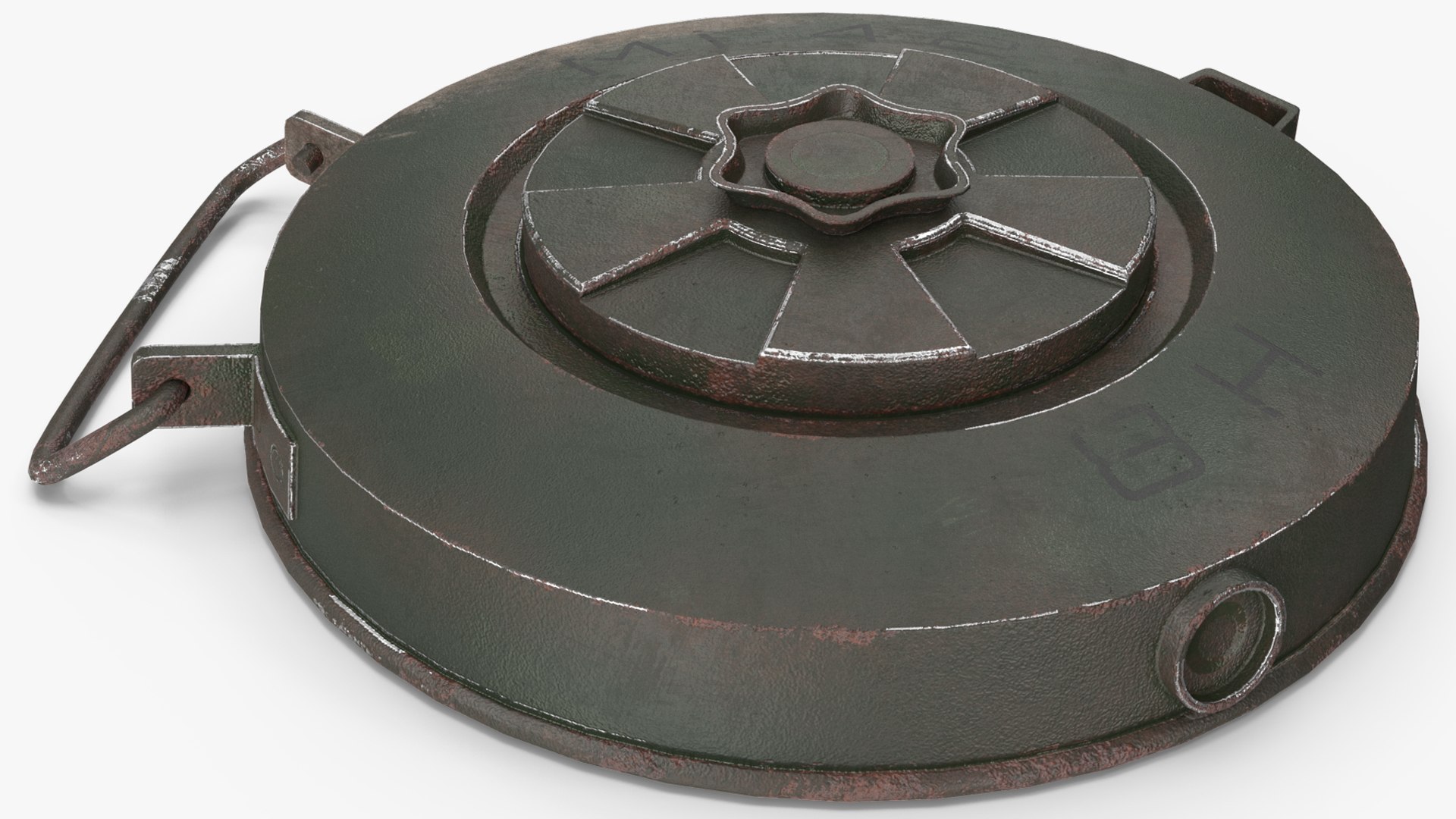 3D Tellermine 42 Anti-tank Landmine - TurboSquid 2120429