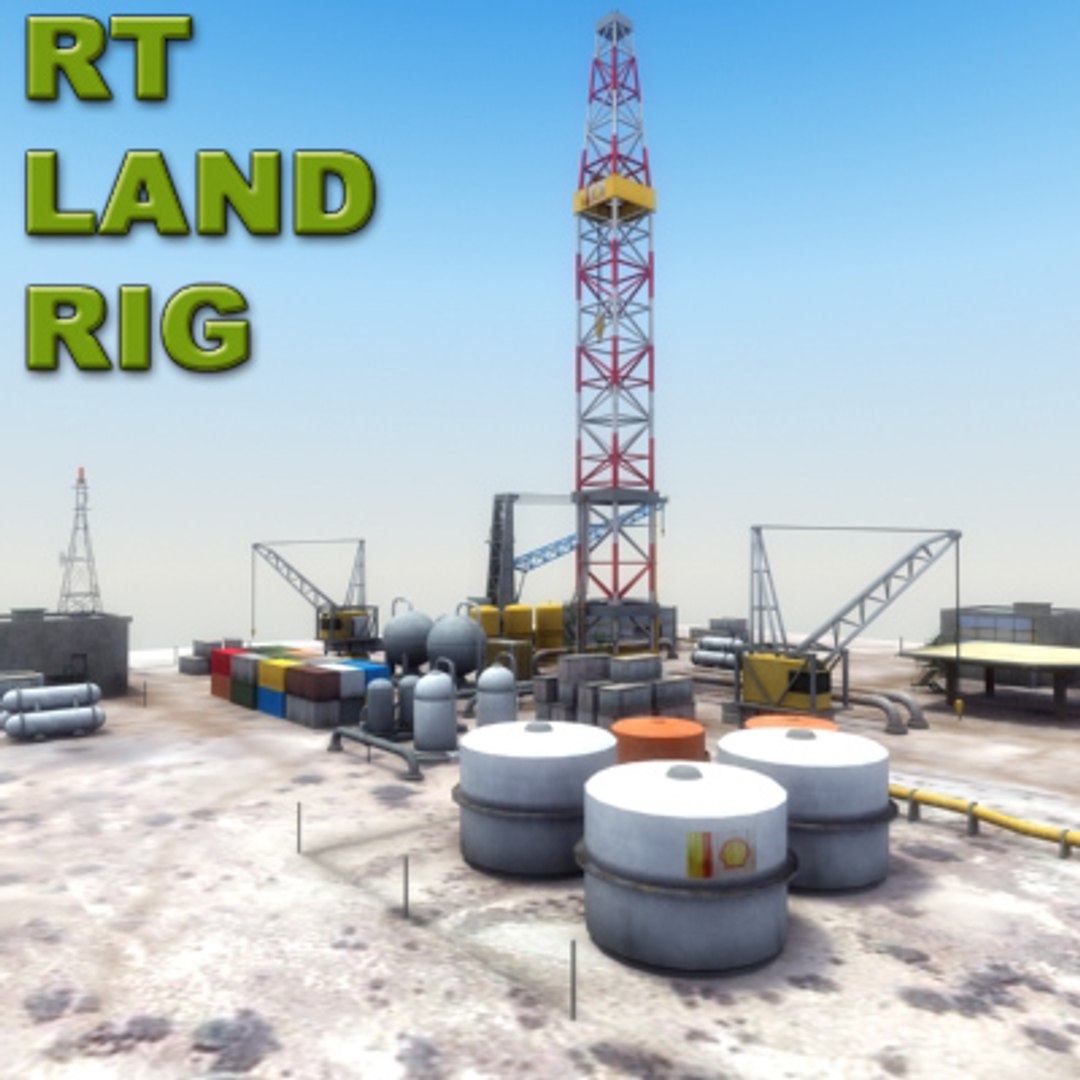 3d model of oil drilling