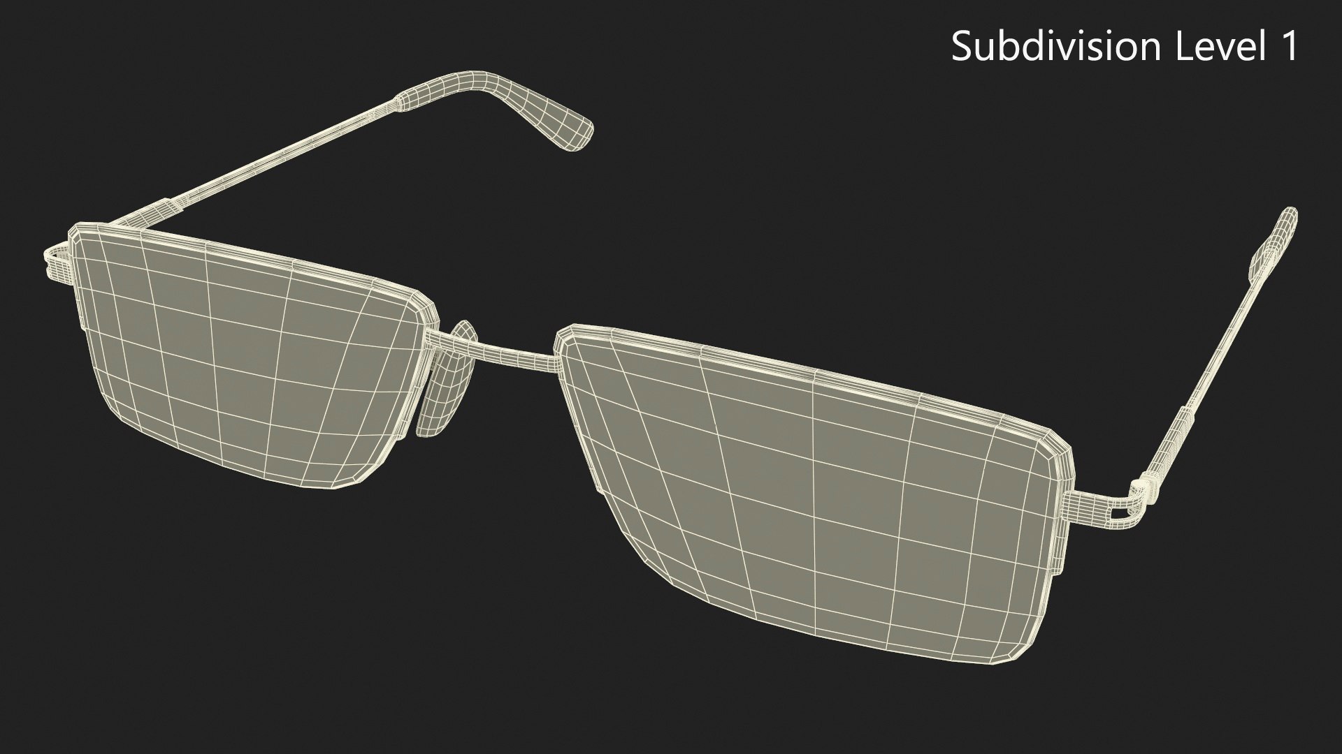 Rectangular Reading Glasses Model - TurboSquid 2147312