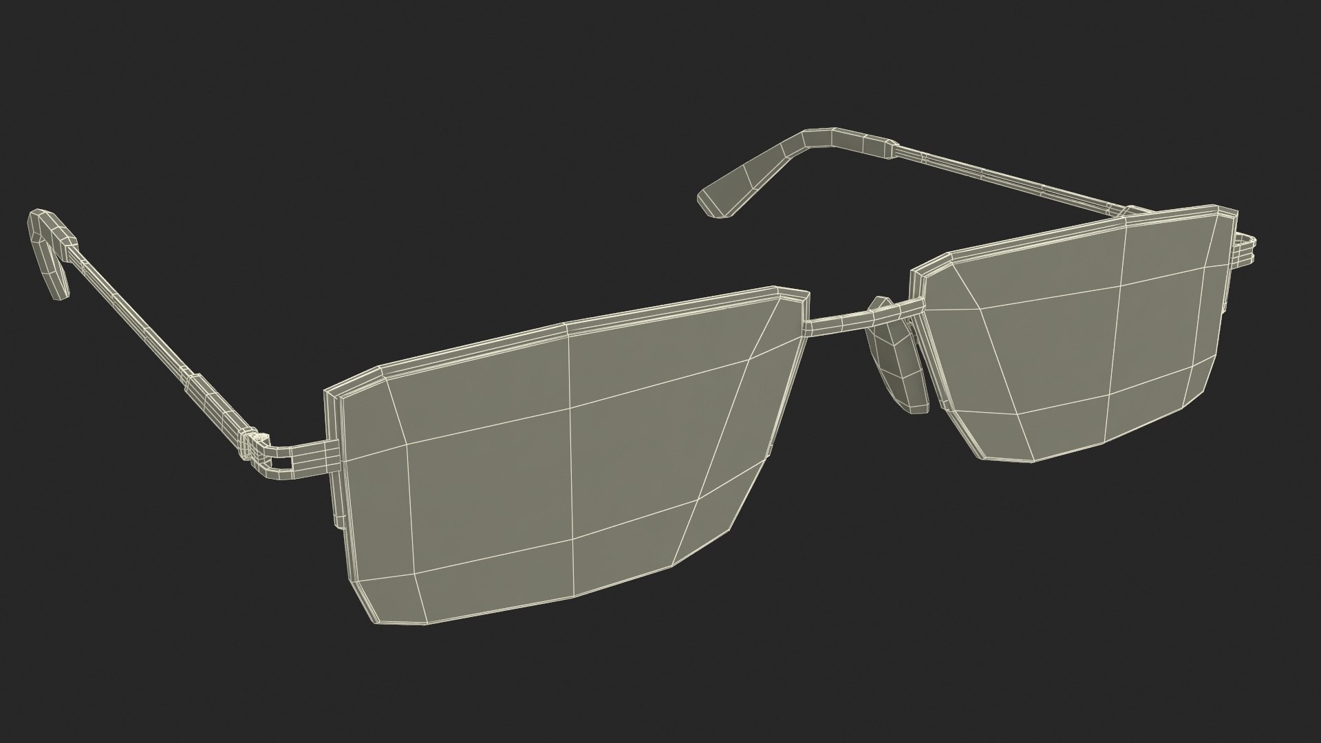 Rectangular Reading Glasses Model - TurboSquid 2147312