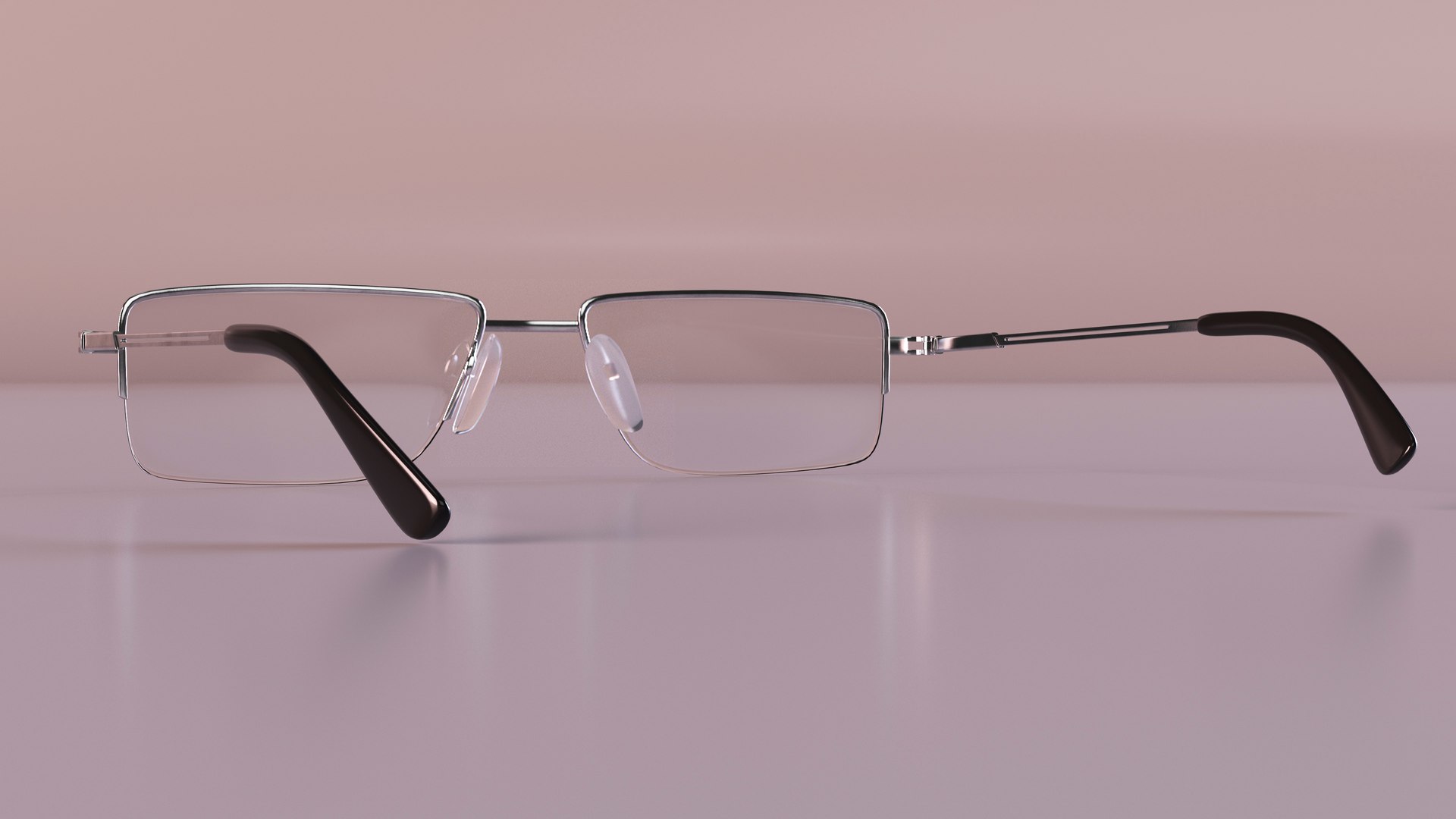 Rectangular Reading Glasses Model - TurboSquid 2147312