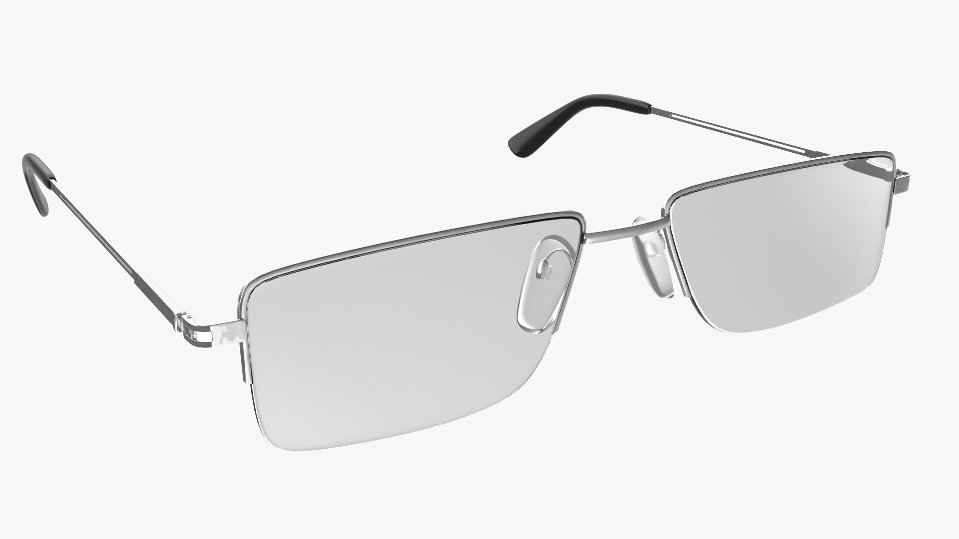 Rectangular Reading Glasses Model - TurboSquid 2147312