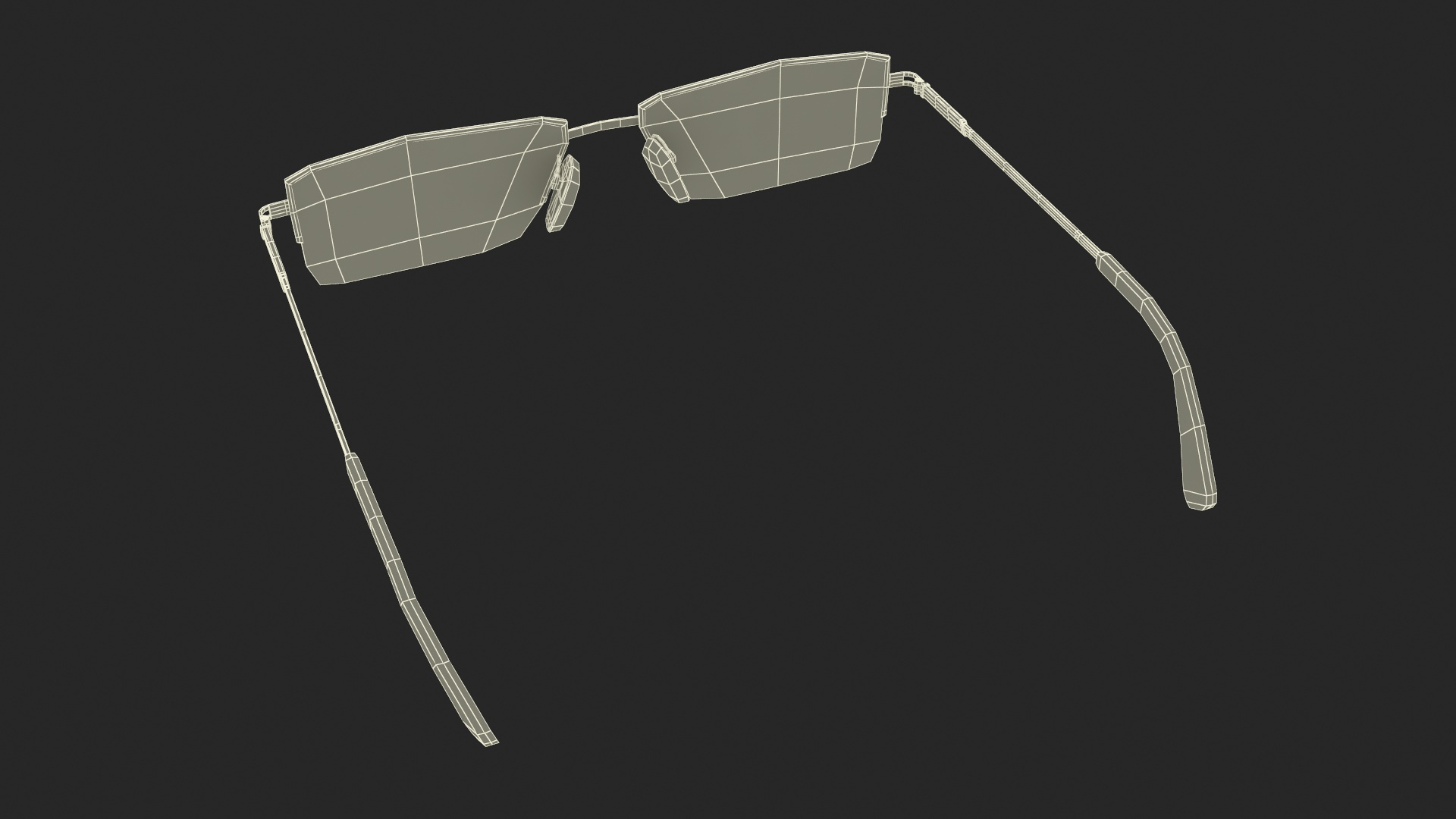 Rectangular Reading Glasses Model - TurboSquid 2147312