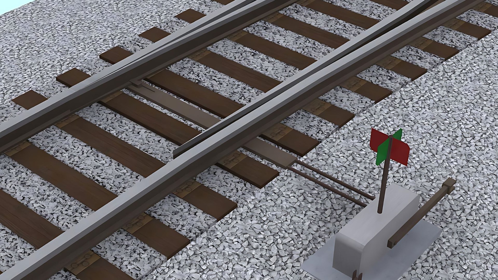 Train Track Sections Interchangeable Pieces 3D - TurboSquid 2253658