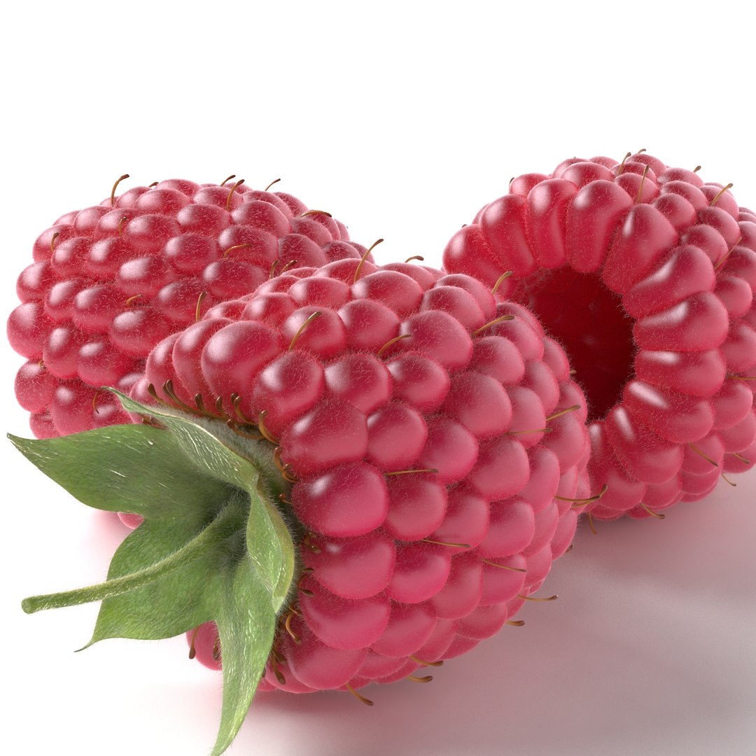 3d Model Raspberry Photorealistic Realistic Real