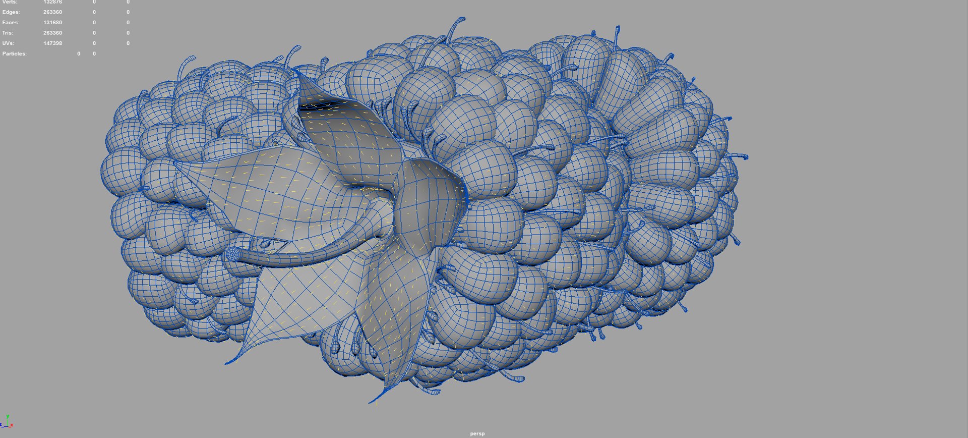 3d Model Raspberry Photorealistic Realistic Real